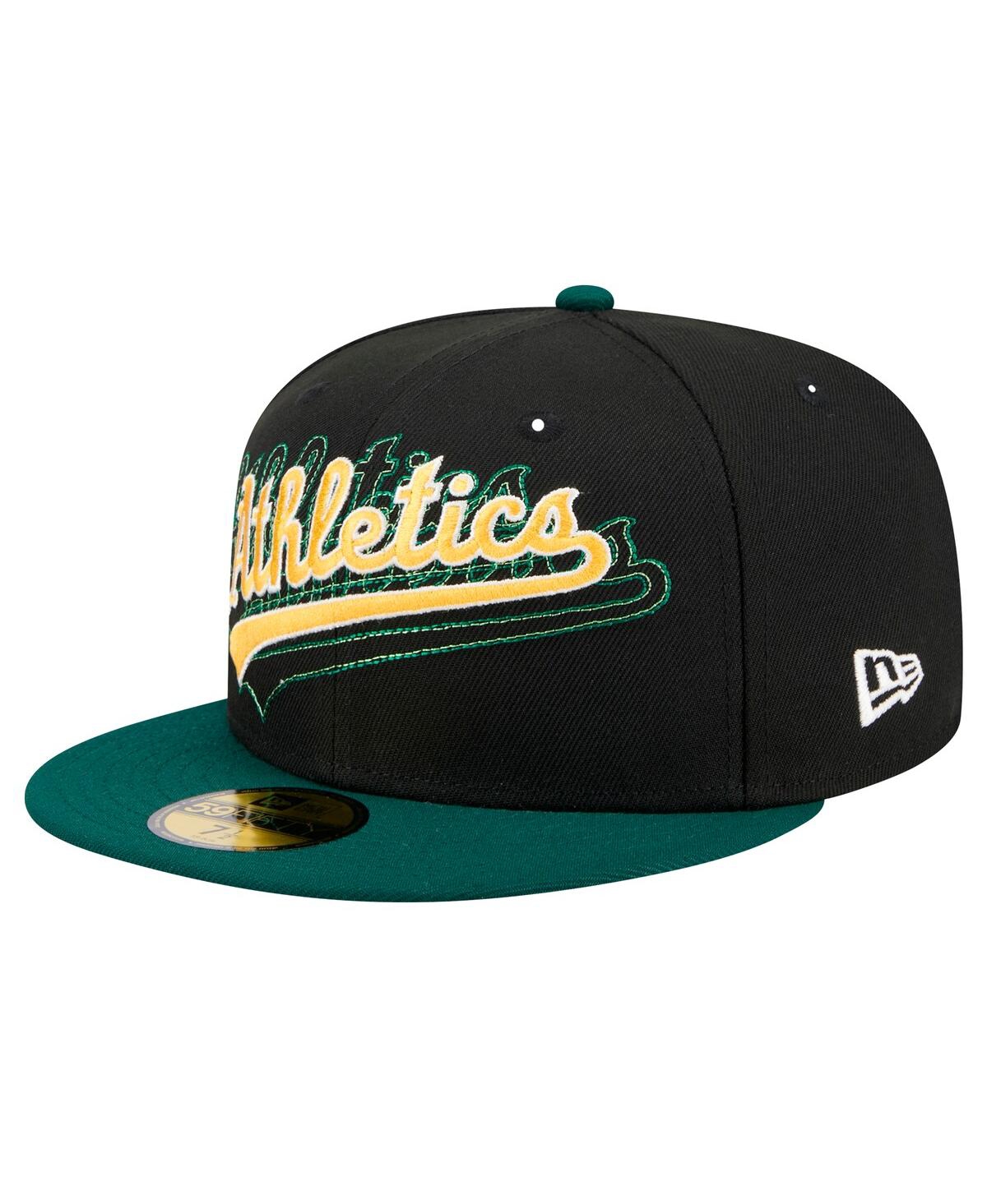 Click here for New Era Mens Black Athletics Shadow Stitch 59FIFTY... prices