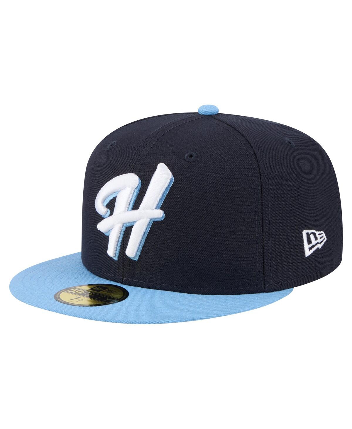 Click here for New Era Mens Navy/Light Blue Hillsboro Hops Authen... prices