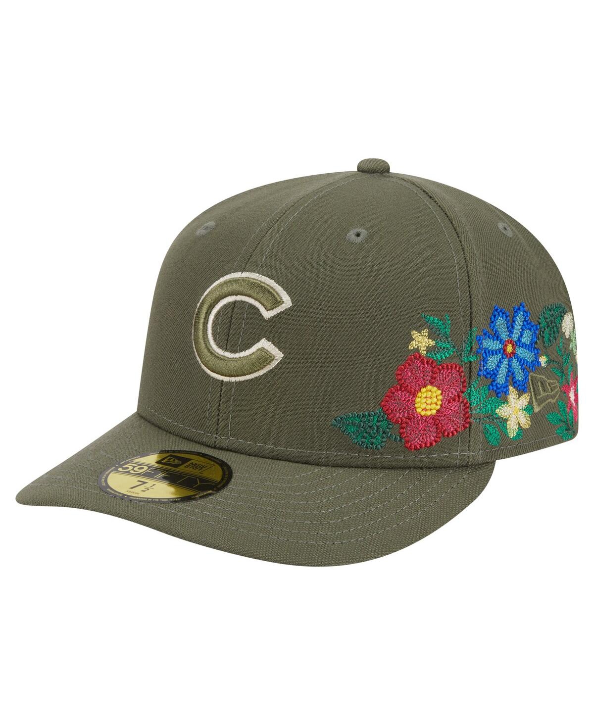 Click here for New Era Mens Olive Chicago Cubs Tonal Florals 59FI... prices