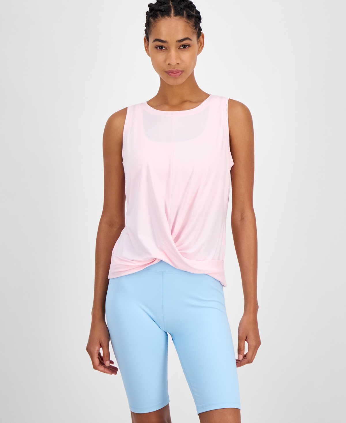 Click here for Id Ideology Womens Twist-Front Tank Top  Created f... prices