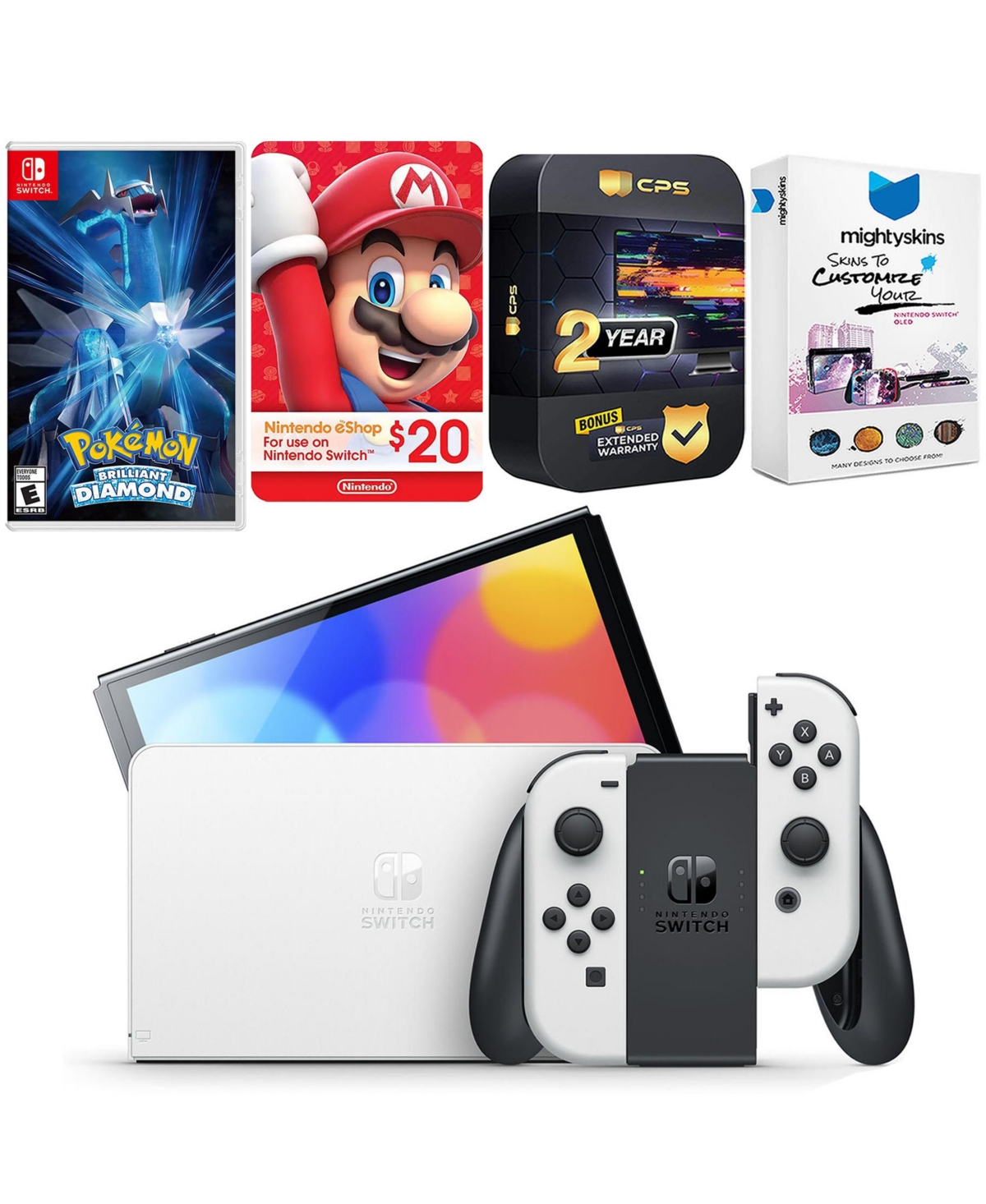 Click here for Nintendo Switch White Oled Console with Pokemon Br... prices