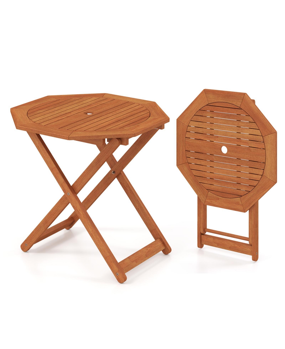 Click here for Folding Outdoor Patio Table Octagon Shape with Cen... prices