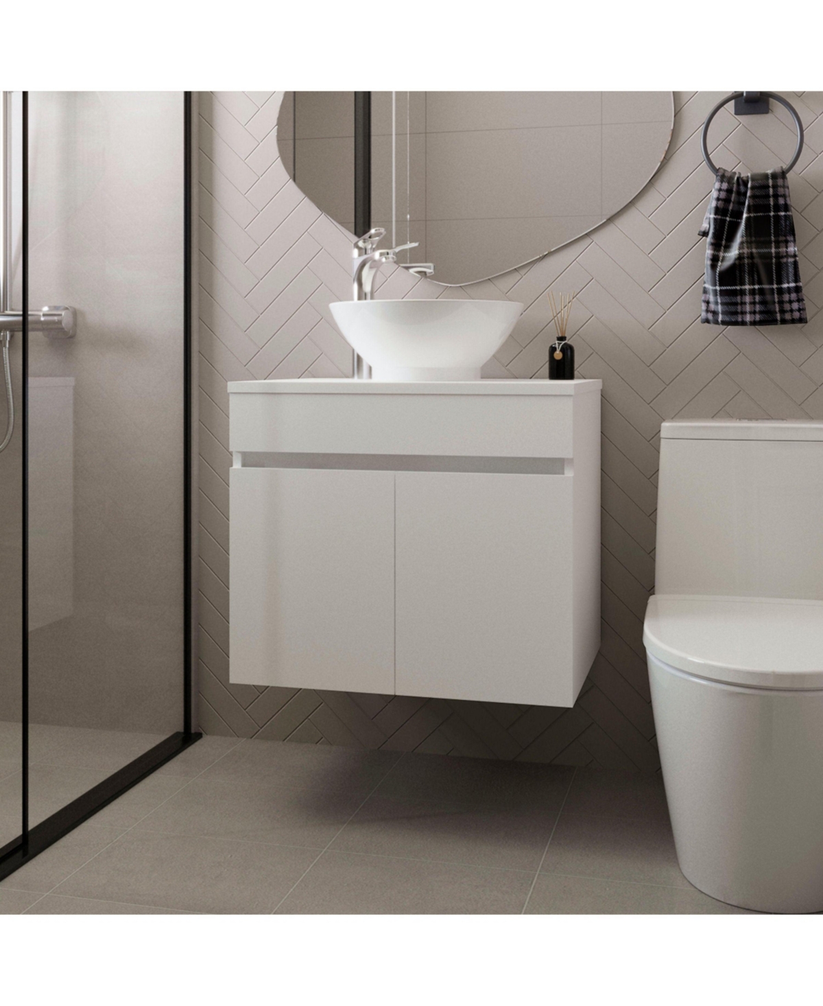 Click here for Sheridan Bathroom Vanity with 2 Doors  White - Whi... prices