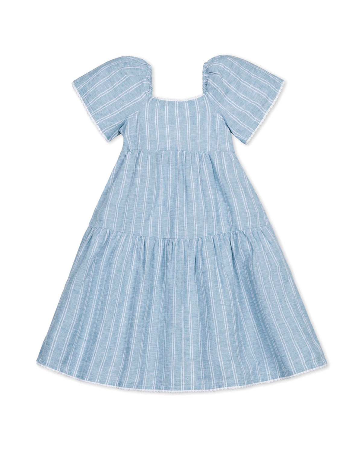 Click here for Hope & Henry Little Girls Flounce Sleeve Tiered Li... prices