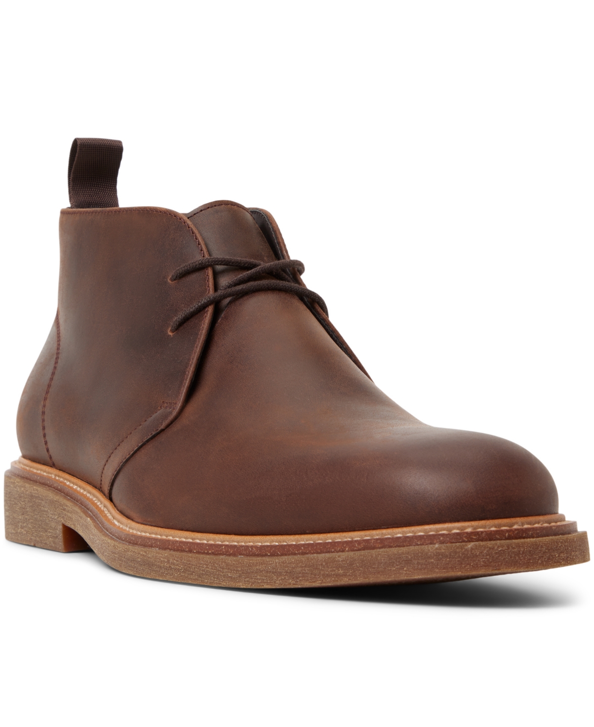 Click here for Aldo Mens Jefrey Ankle Boots - Smooth brown overfl... prices
