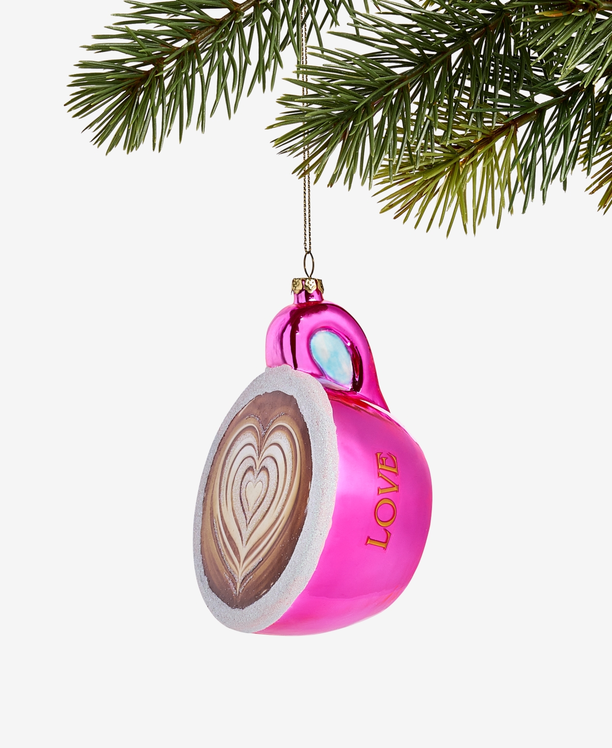 Click here for Holiday Lane Foodie Pink Coffee Cup Ornament  Macy... prices