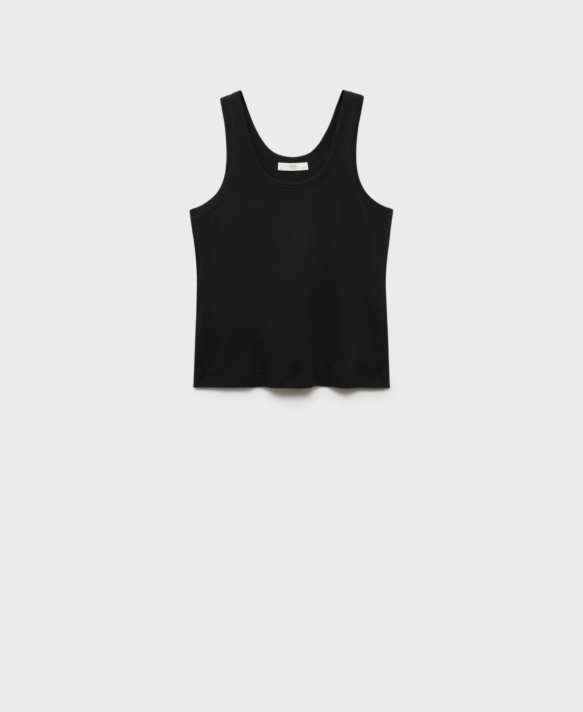 Click here for Mango Womens Cotton Strap Top - Black prices