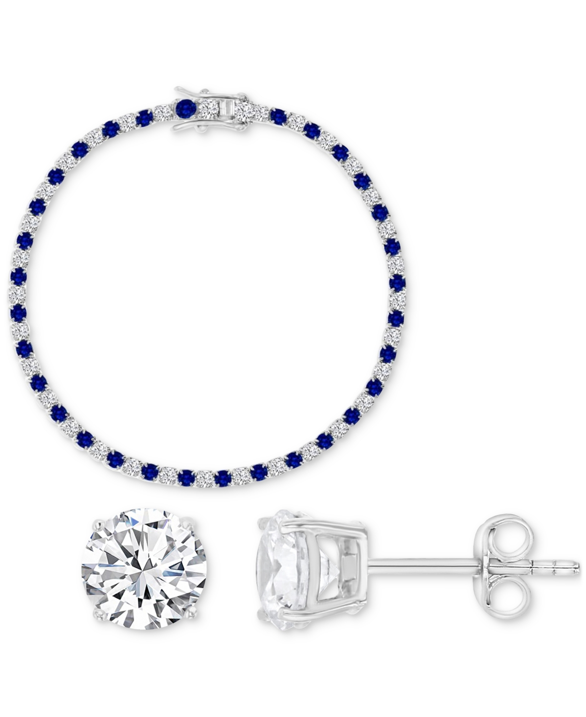 Click here for 2-Pc. Set Cubic Zirconia Tennis Bracelet & Circle... prices