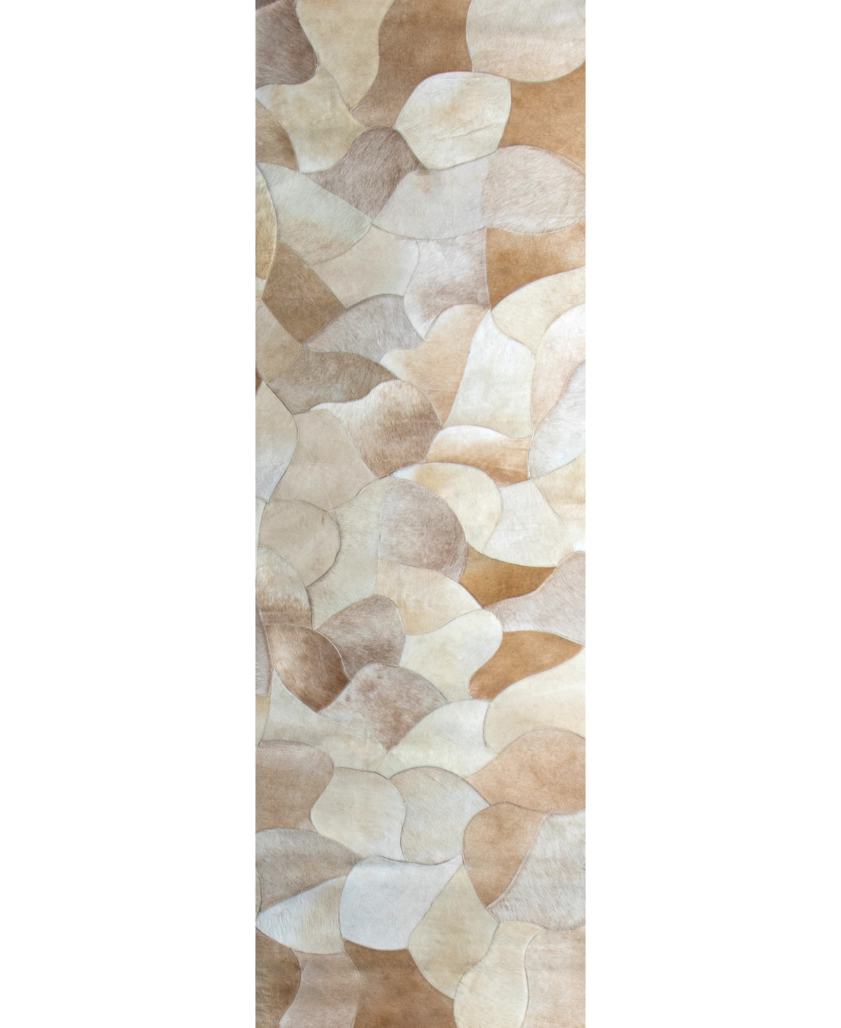 Click here for Bashian Cowhide H7 26x8 Runner Area Rug - Camel prices