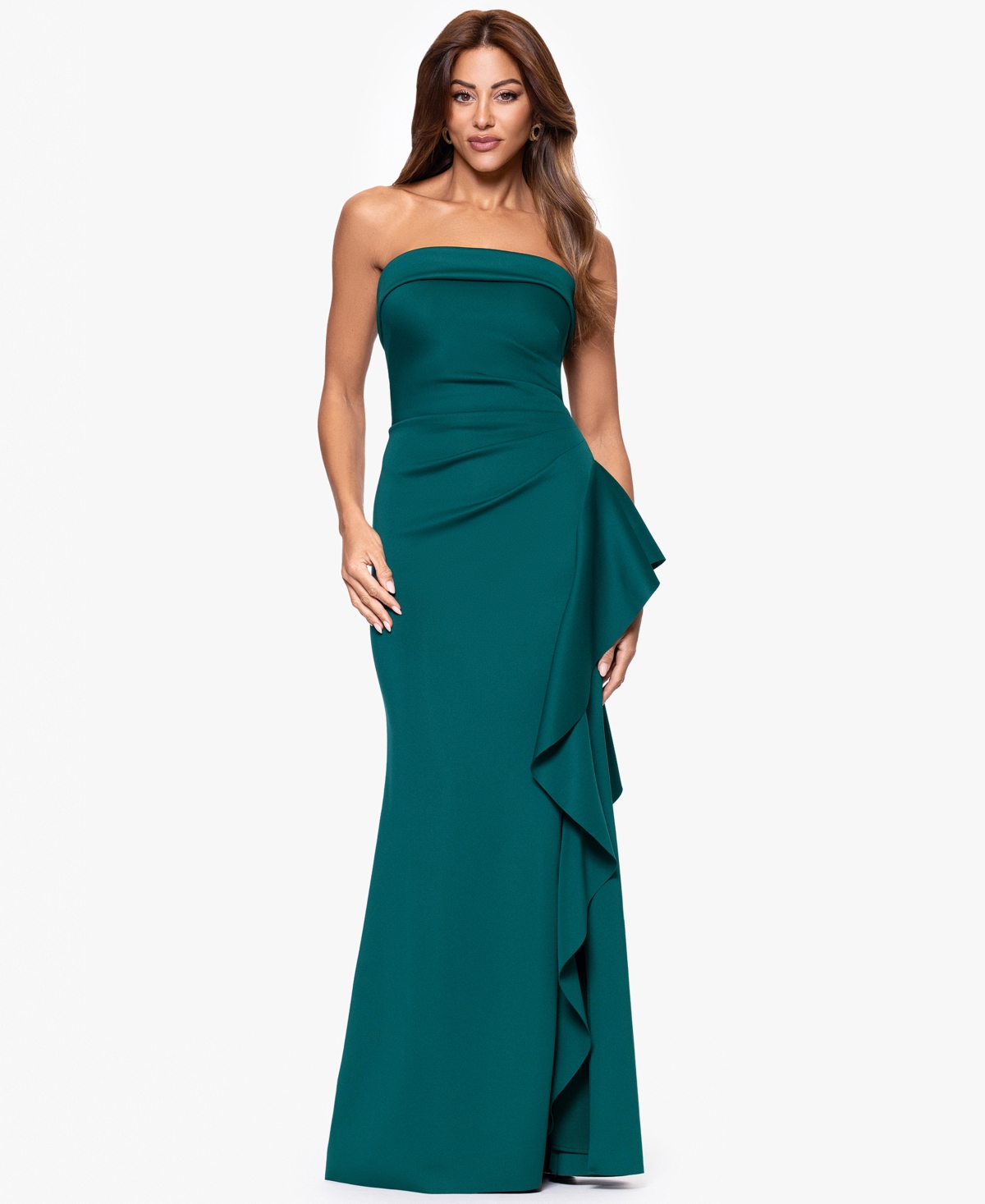 Click here for Xscape Womens Long Dress - Hunter prices