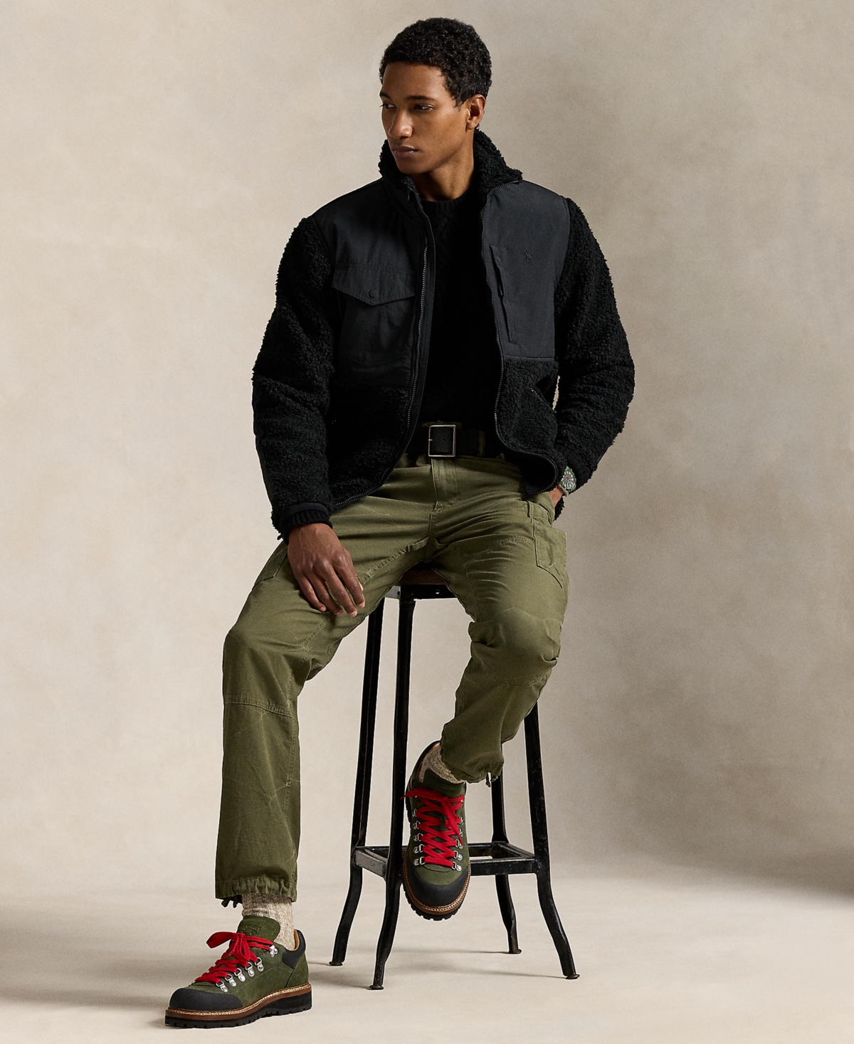 Click here for Polo Ralph Lauren Mens Classic-Fit Canvas Cargo Pa... prices