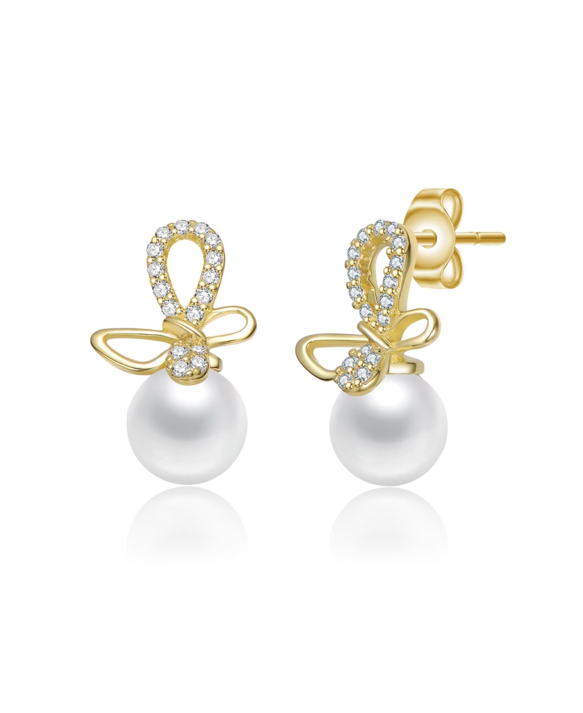 Click here for 14K Gold Plated with Clear Cubic Zirconia & Mother... prices