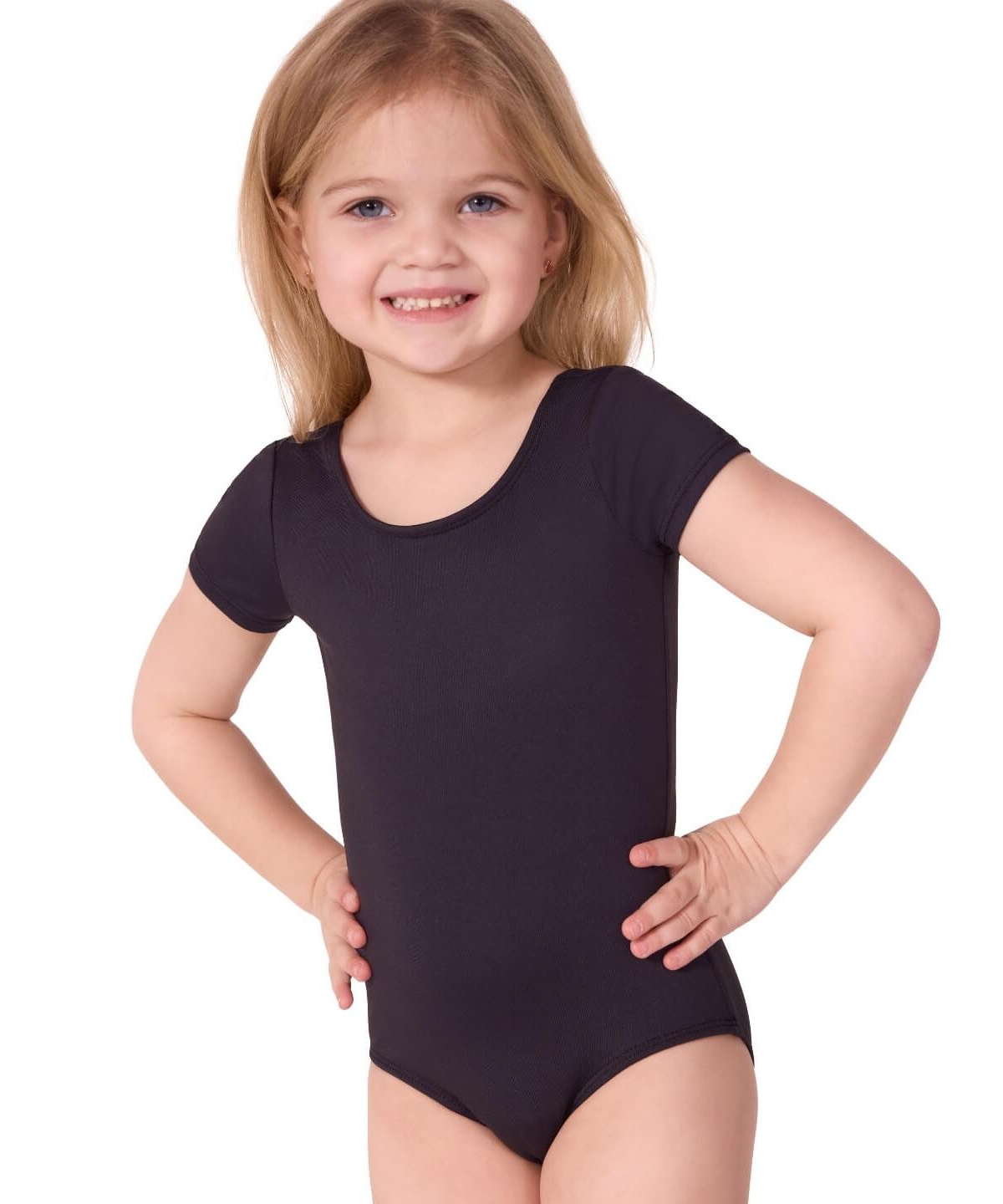Click here for Capezio Future Star Short Sleeve Leotard - Black prices