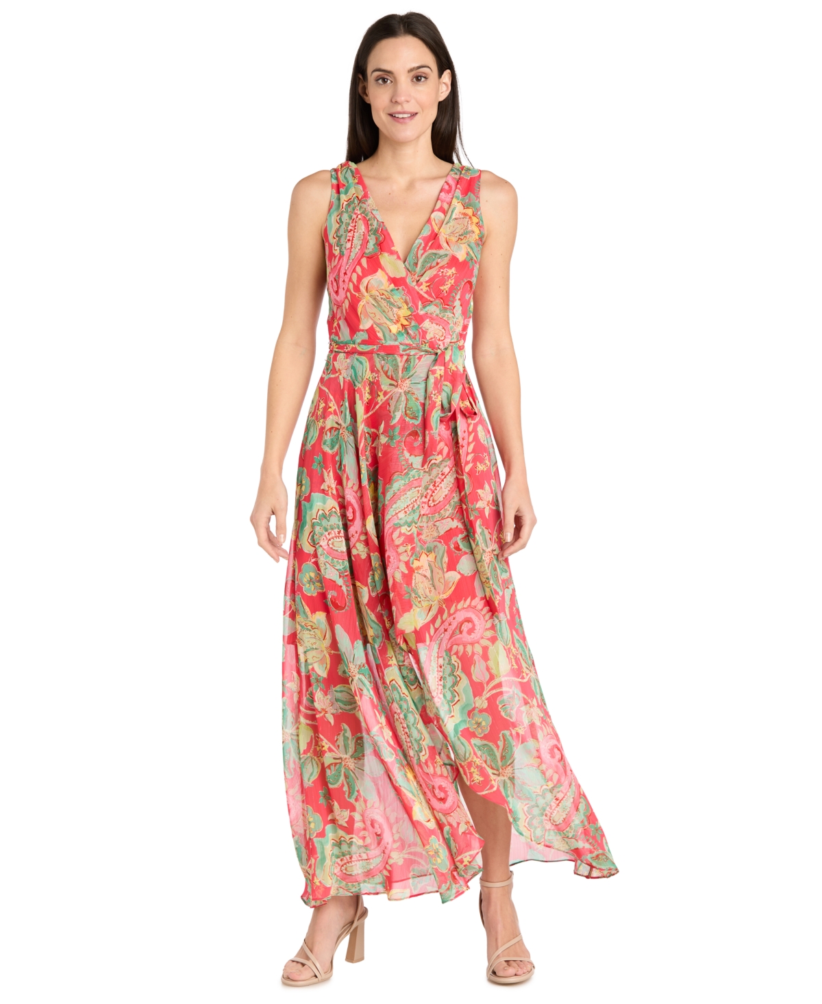 Click here for R & M Richards Petite Sleeveless Chiffon High-Low... prices