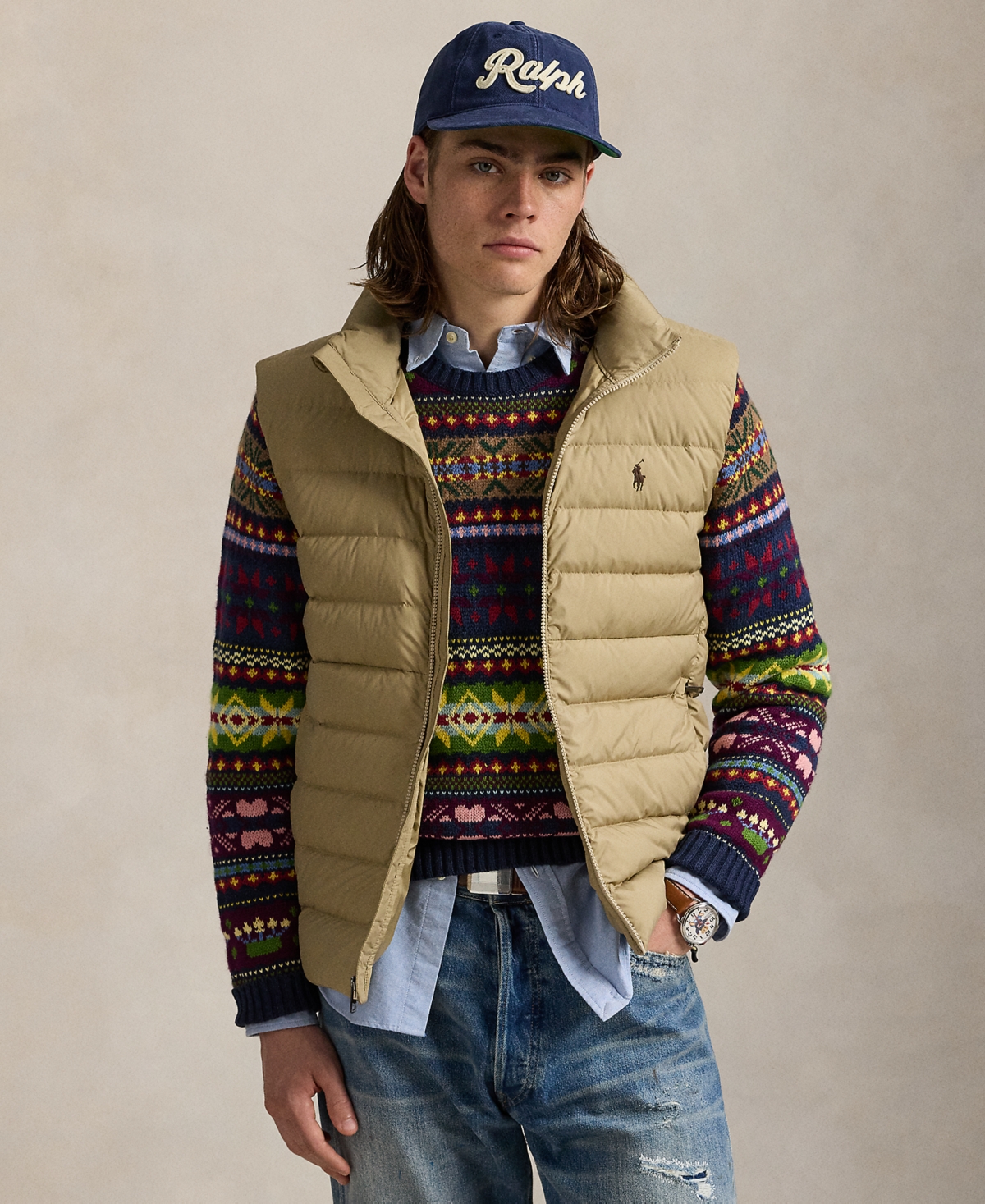 Click here for Polo Ralph Lauren Mens The Colden Packable Matte V... prices