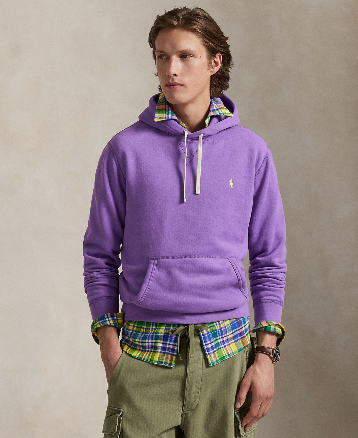 Click here for Polo Ralph Lauren Mens Fleece Hoodie - Spring Viol... prices
