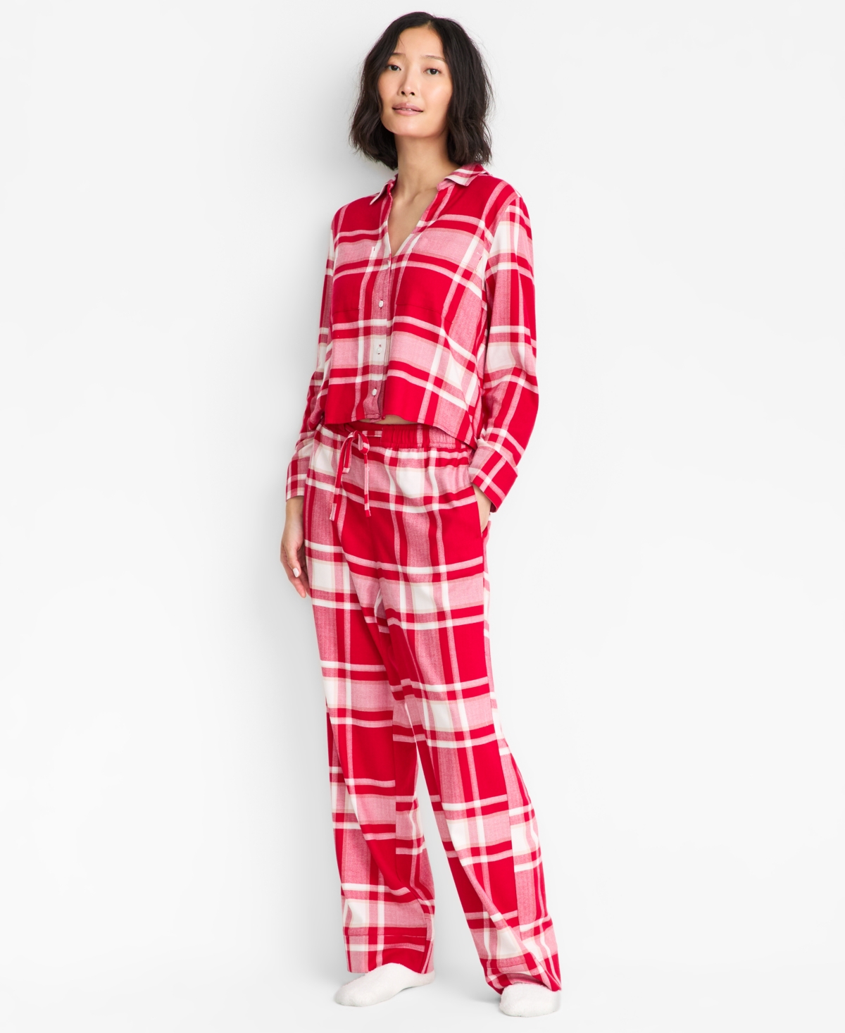 Click here for State of Day Womens Flannel Pajama Set  Macys Excl... prices