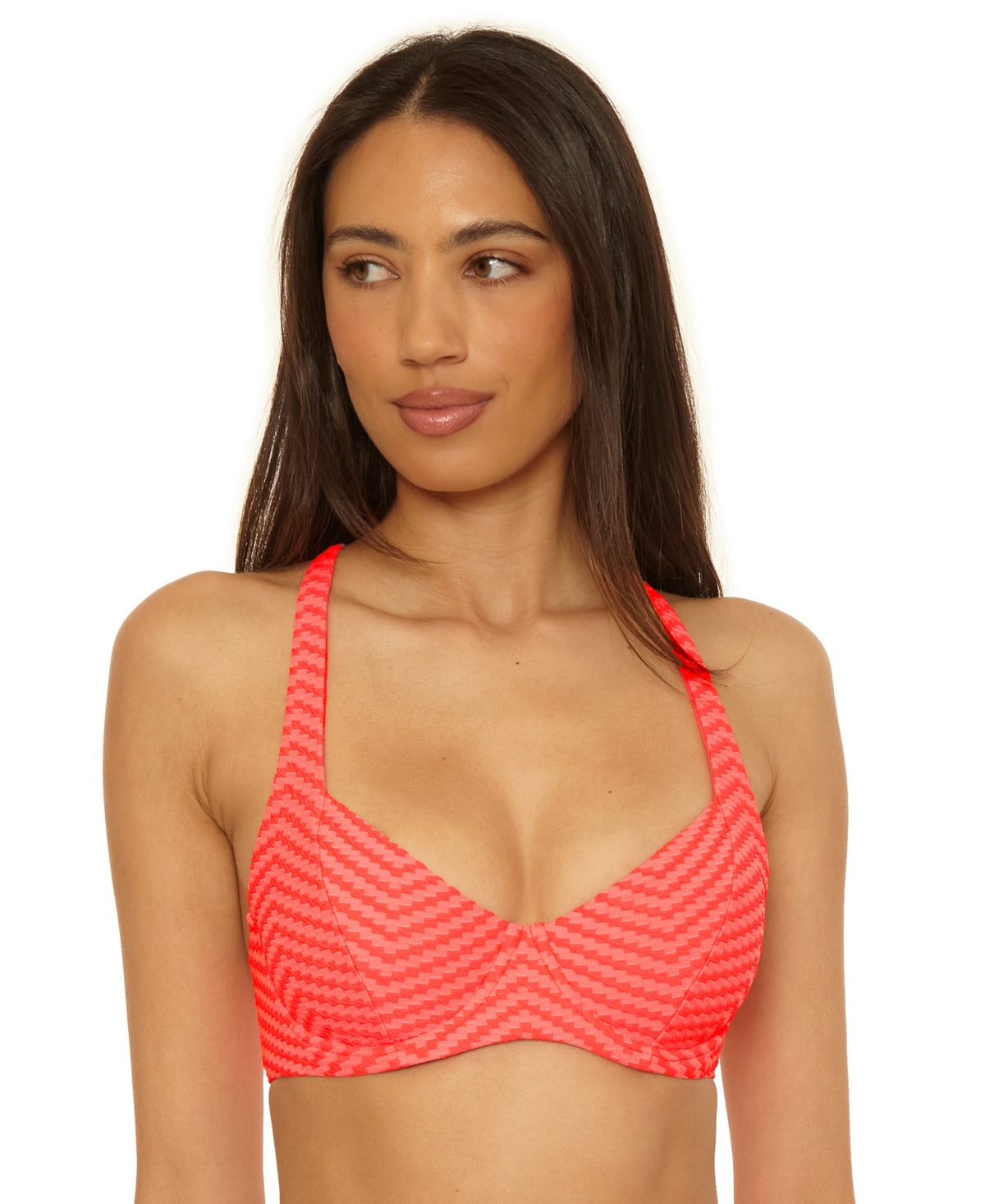Click here for Becca Womens Connect Underwire Halter Bikini Top -... prices