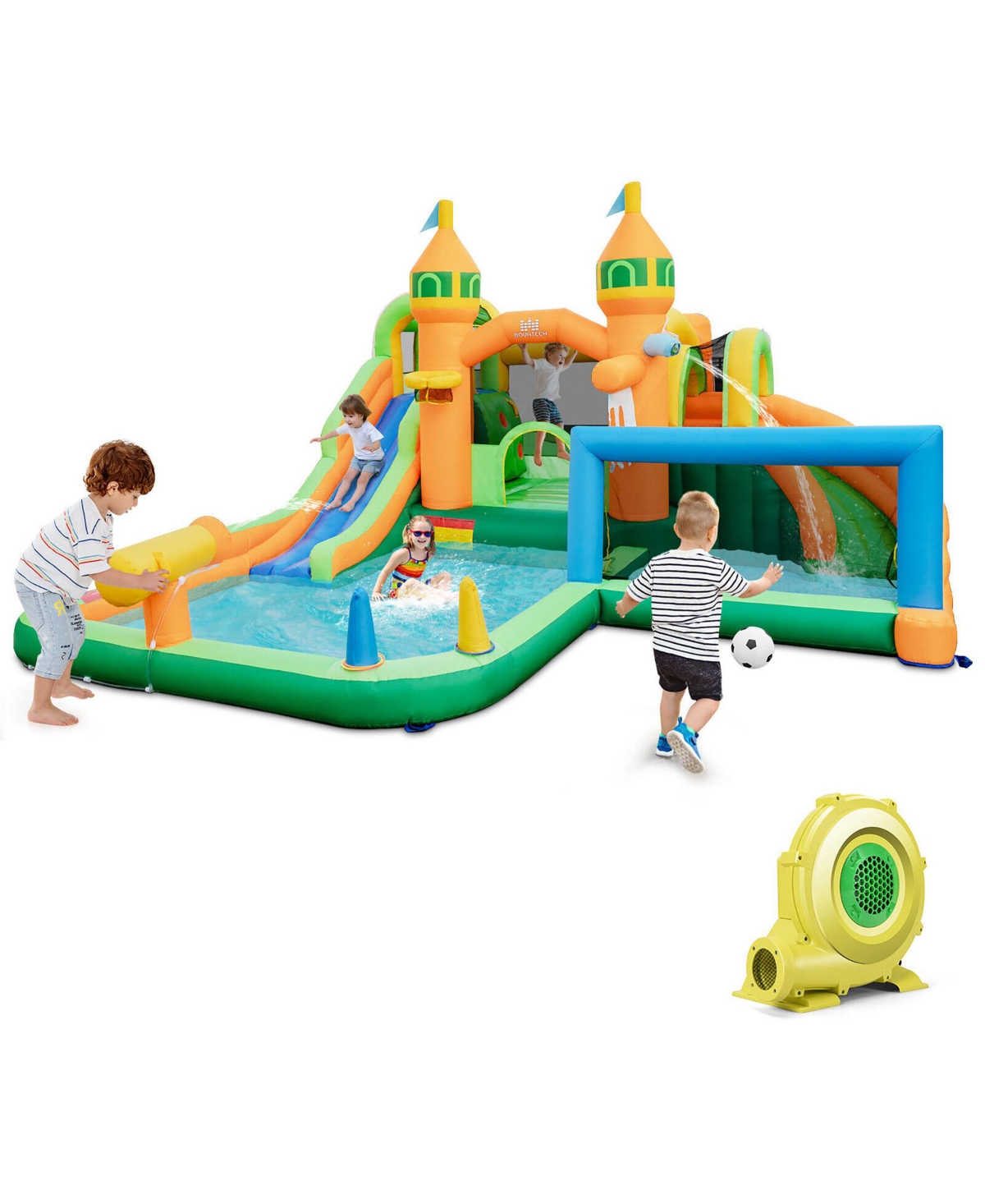 Click here for Gymax Kids Inflatable Water Slide Park w/735W Blow... prices