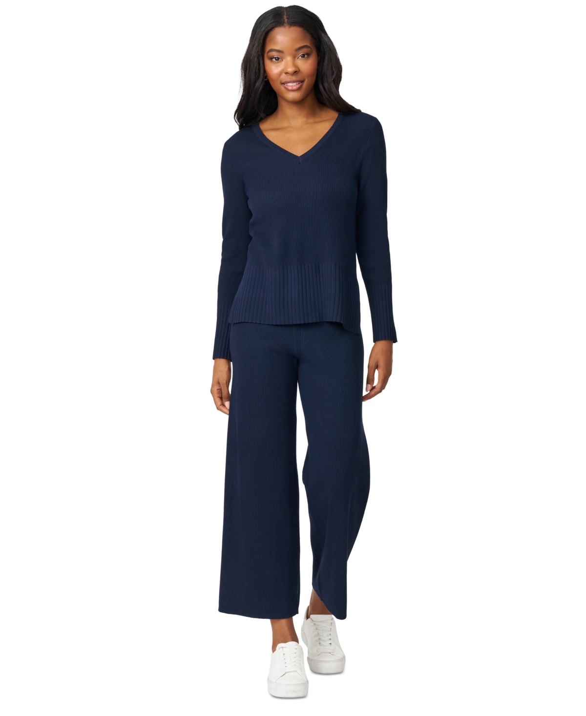 Click here for Melissa Paige Womens Ribbed-Knit V-Neck Tunic & Pa... prices
