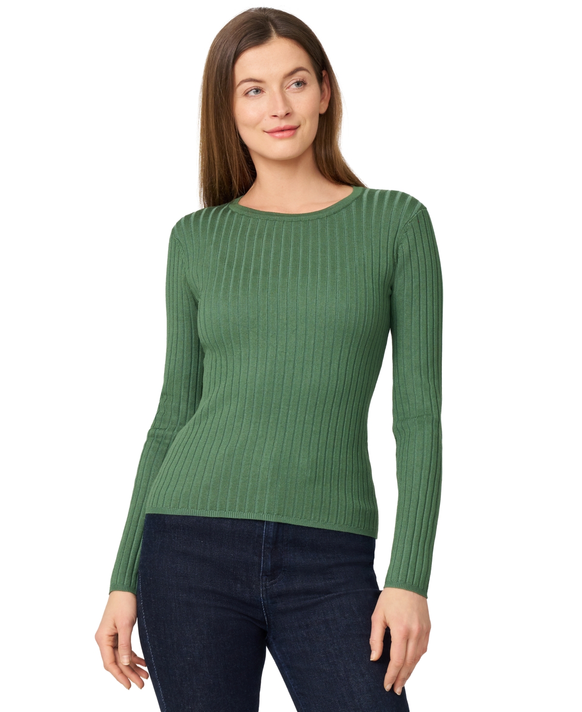 Click here for Melissa Paige Womens Crewneck Ribbed-Knit Sweater... prices
