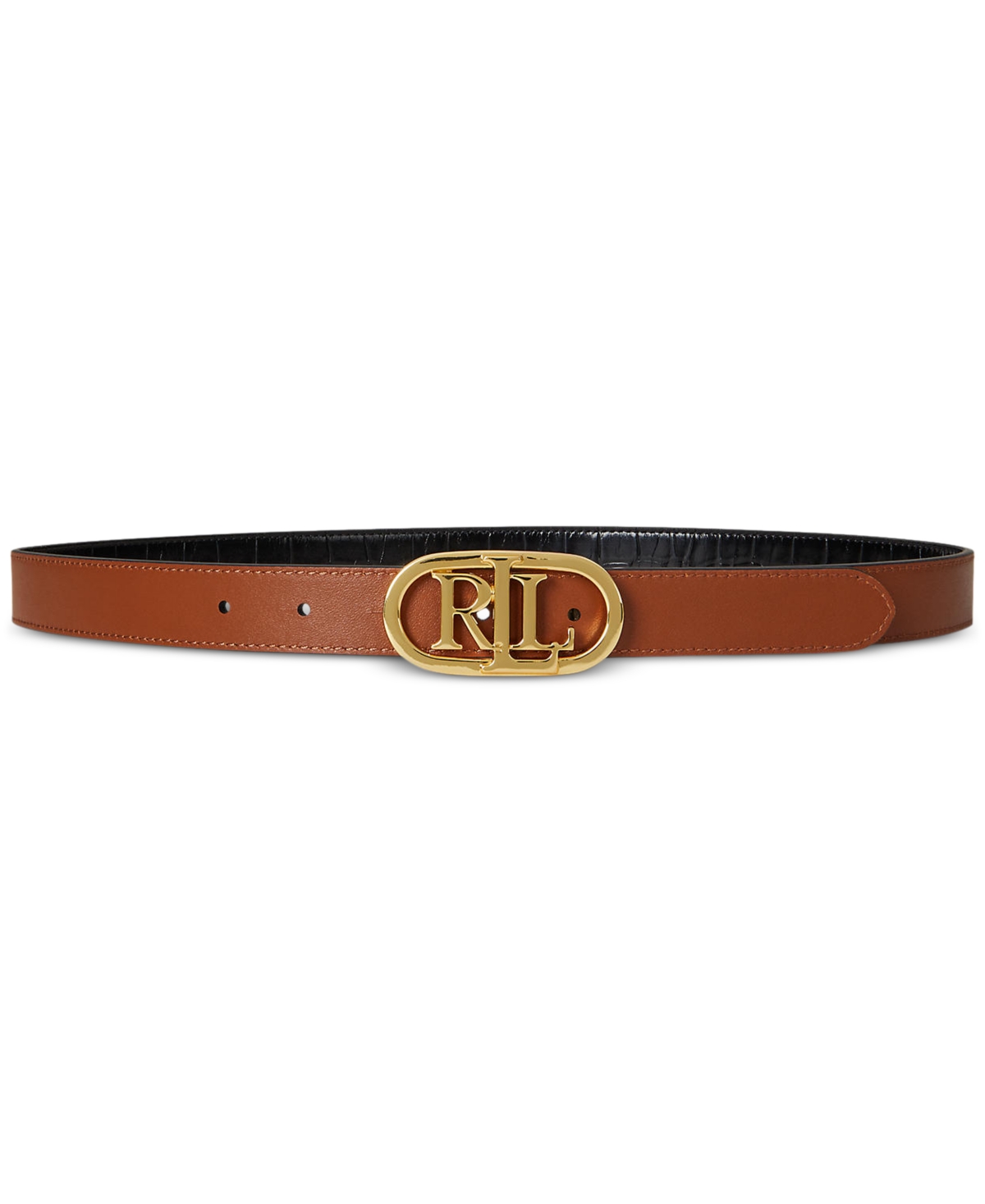 Click here for Lauren Ralph Lauren Logo Reversible Embossed Leath... prices