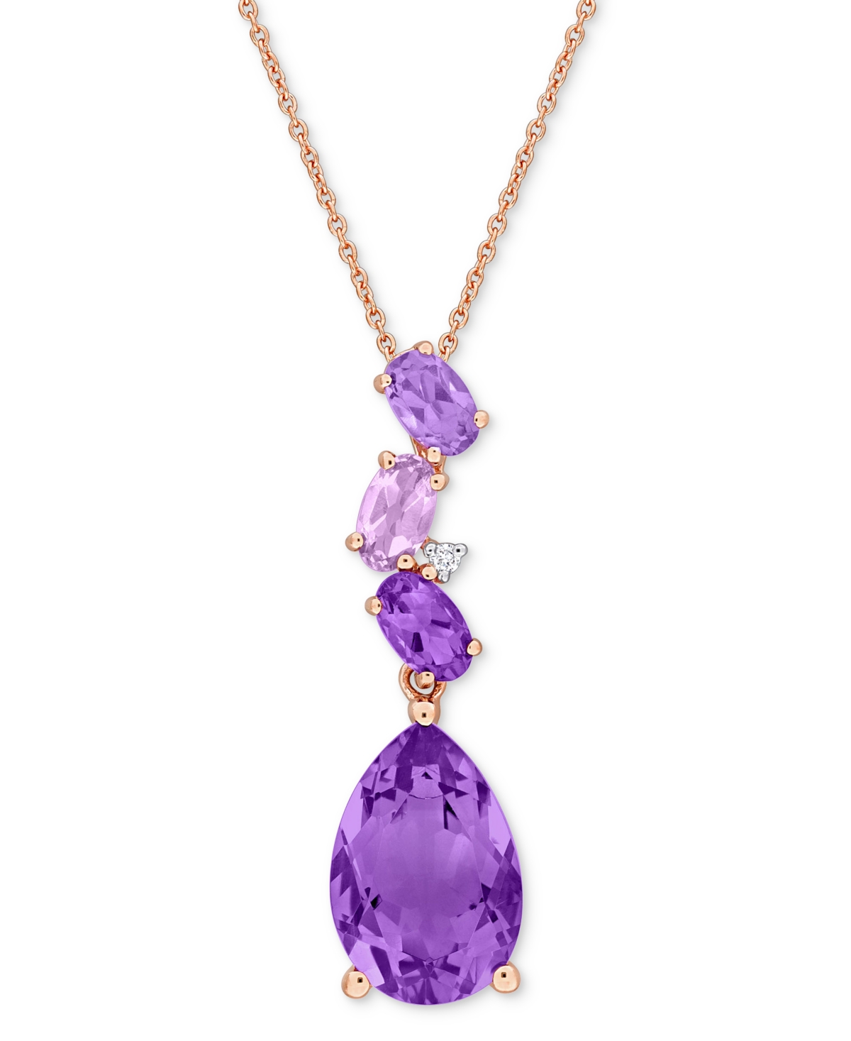 Click here for Amethyst & Pink Amethyst (3 5/8 ct. t.w) Diamond A... prices