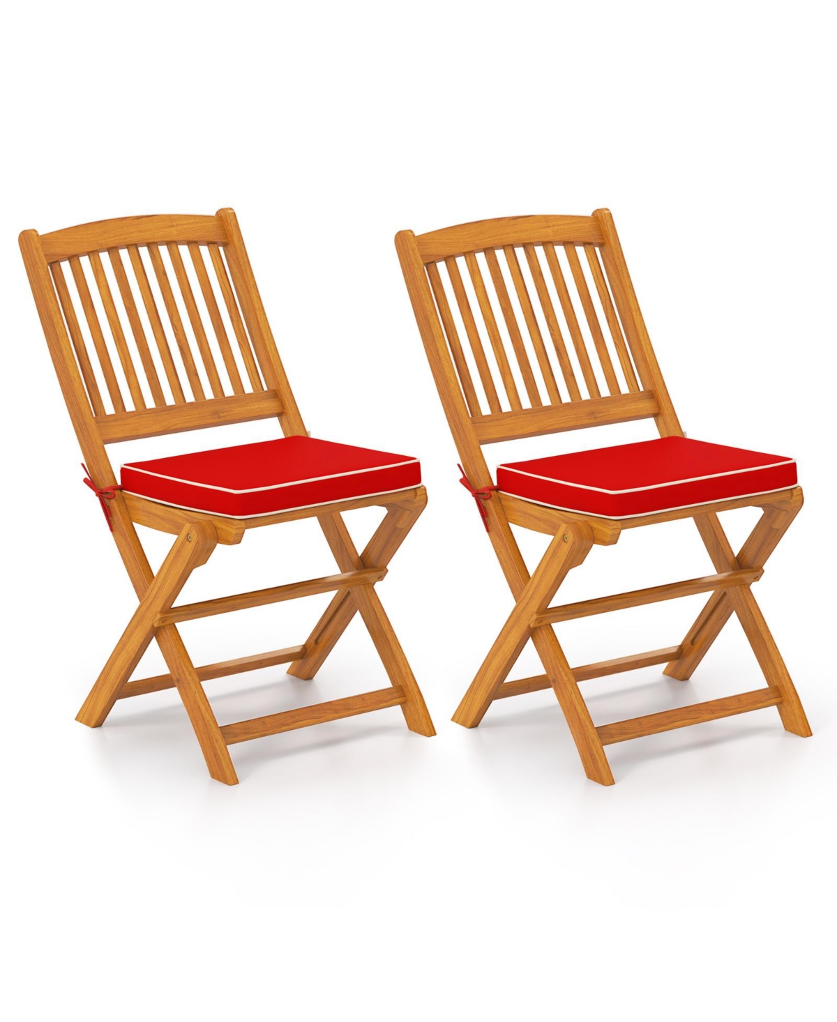 Click here for Gouun Outdoor Folding Chairs with Seat Cushions Se... prices