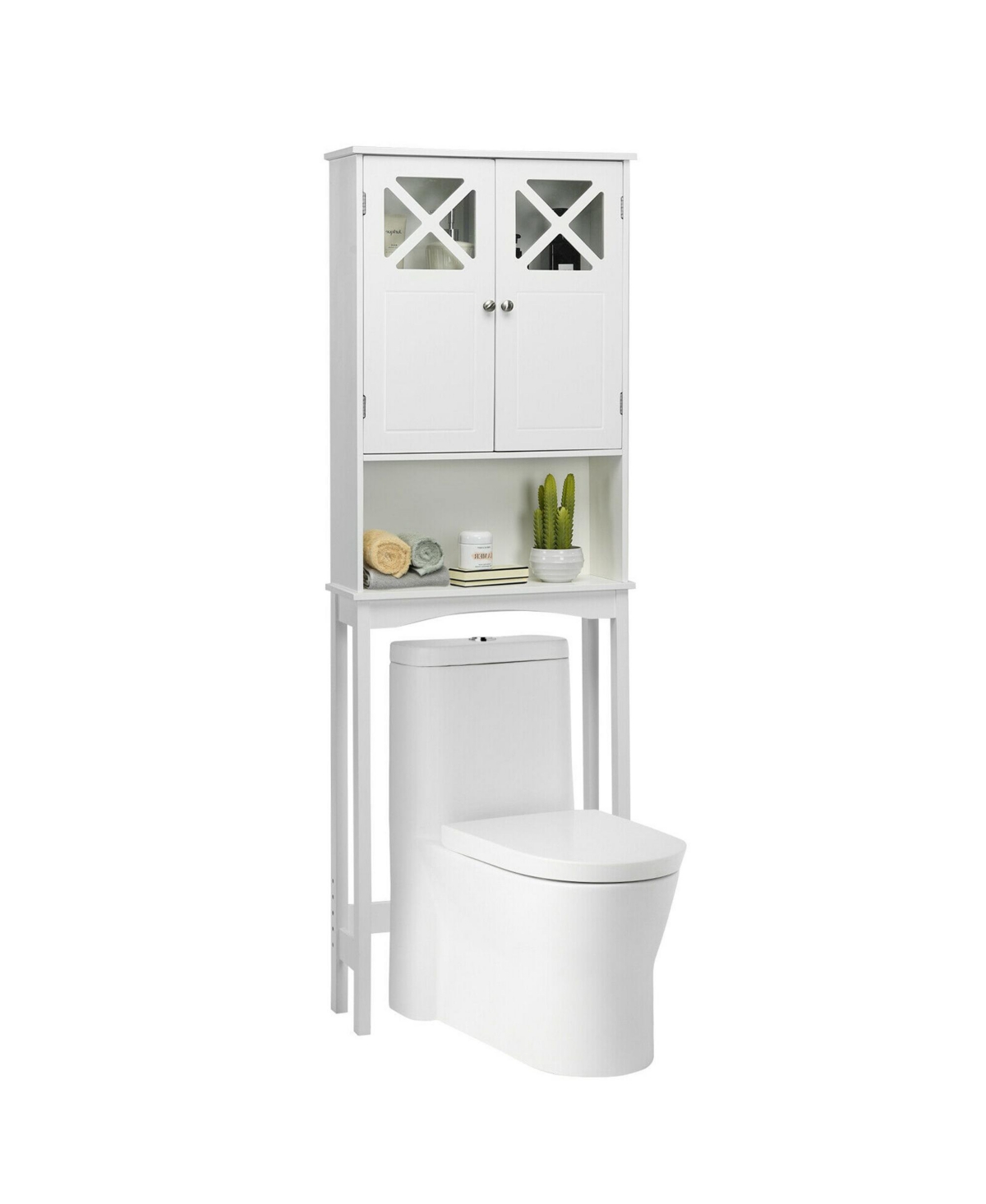 Click here for Gymax 2-Door Over The Toilet Bathroom Space Saver... prices