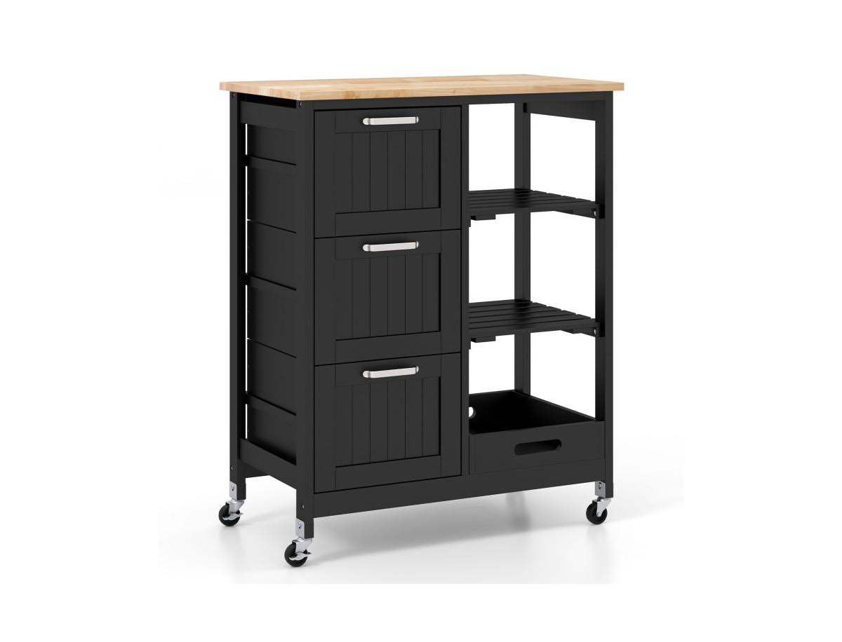 Click here for Rolling Kitchen Island Utility Storage Cart with 3... prices