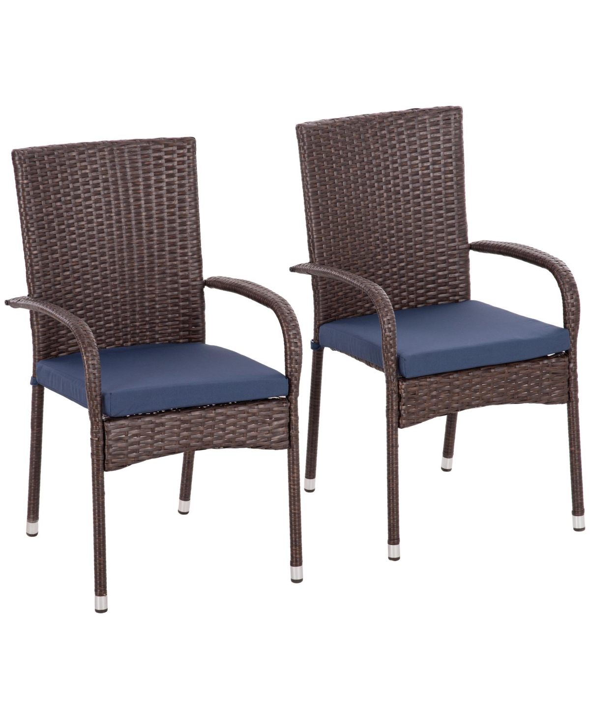 Click here for Outsunny 2 Outdoor Dining Chairs w/ Cushion  Patio... prices
