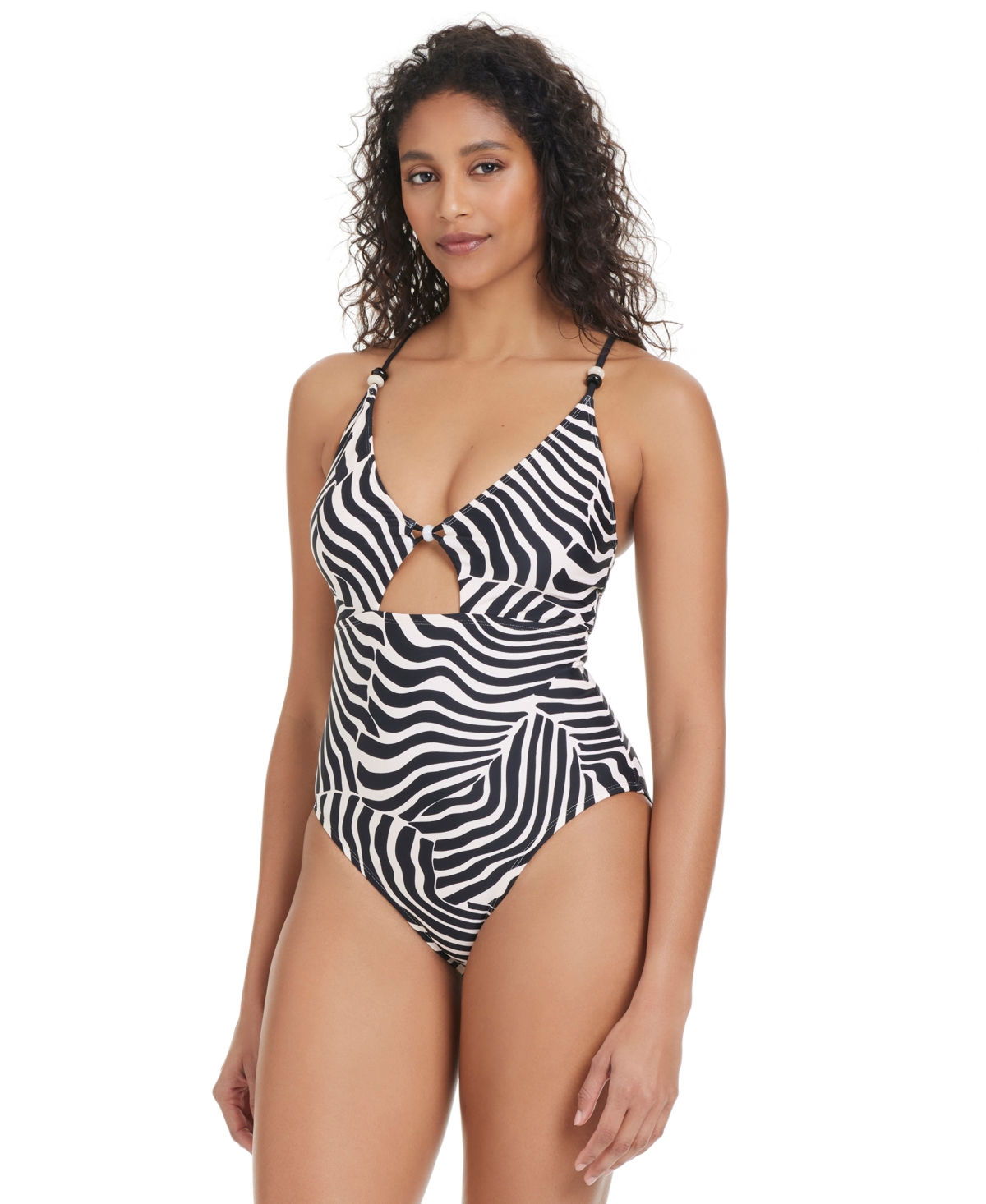 Click here for Bar Iii Womens Wild One Cutout One-Piece Swimsuit... prices