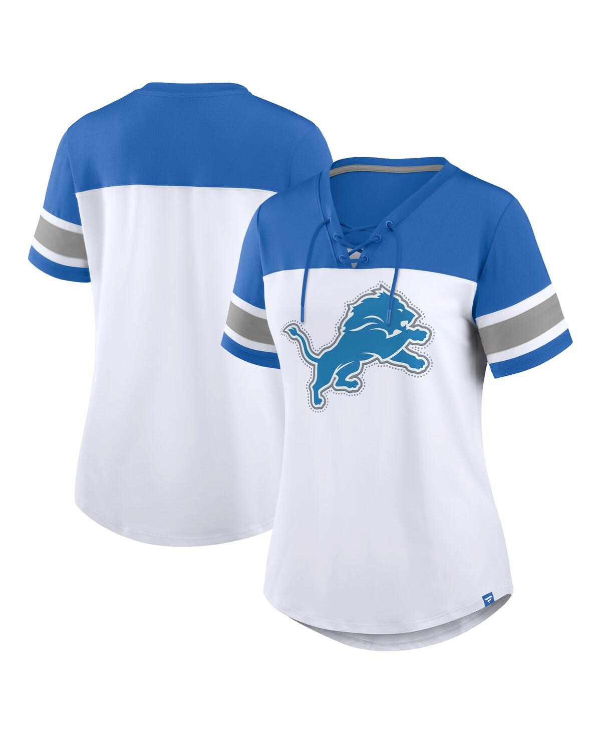 Click here for Fanatics Womens White/Blue Detroit Lions Athena Rh... prices