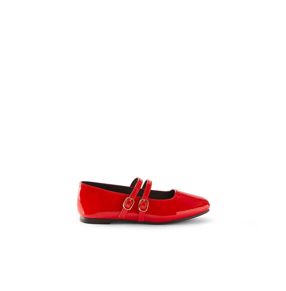 Click here for Cotton On Big Girls Olivia Ballet Flat - Red paten... prices