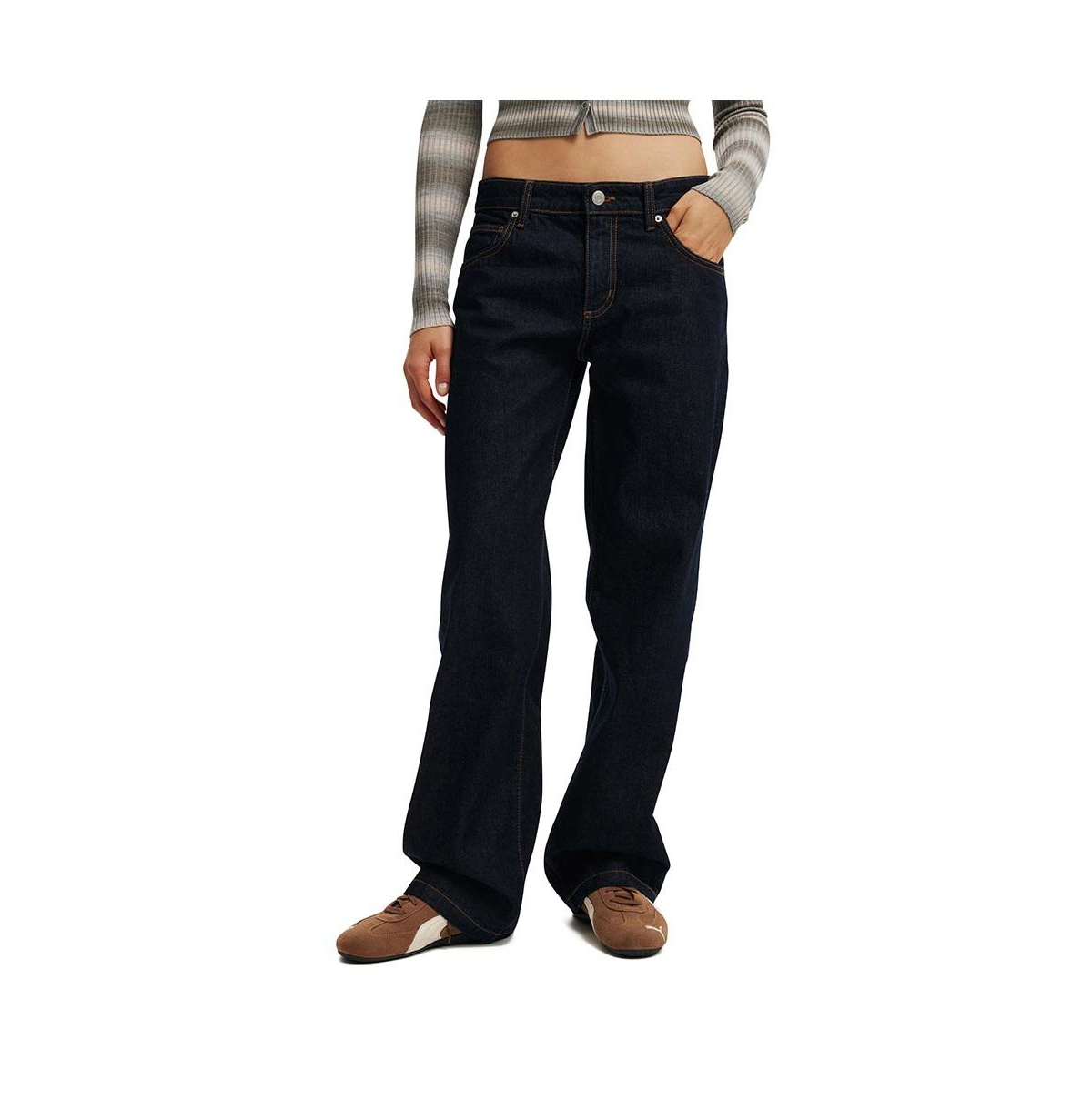 Click here for Cotton On Womens Low Rise Straight Jean - Indigo prices