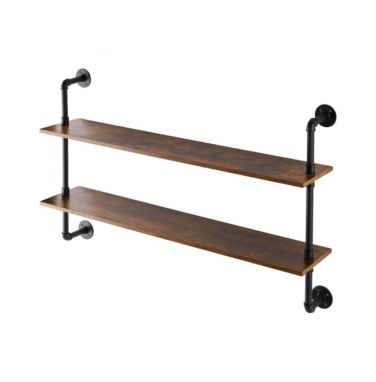 Click here for 2 Tier Industrial Pipe Wall-Mount Shelf for Kitche... prices
