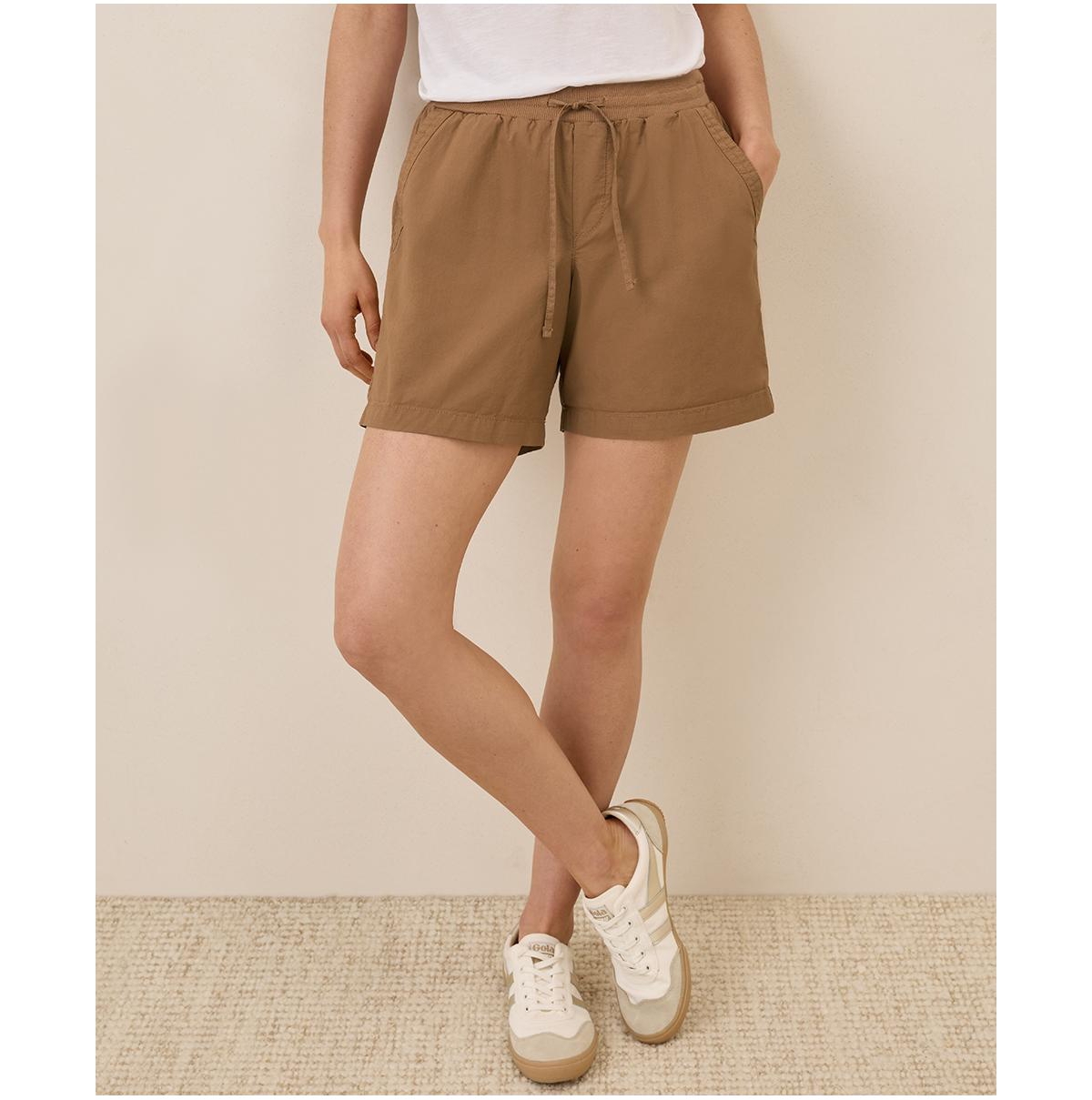 Click here for Pact Organic Cotton Monterey Poplin Short - Brown... prices