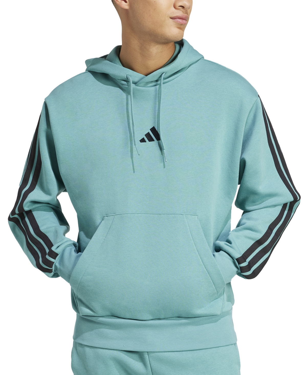 Click here for adidas Mens Essential Three Stripes Fleece Hoodie... prices
