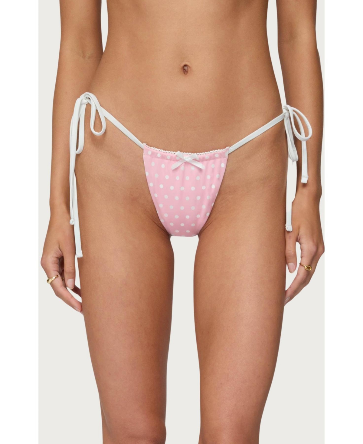 Click here for Edikted Womens Leigh Polka Dot String Bikini Botto... prices