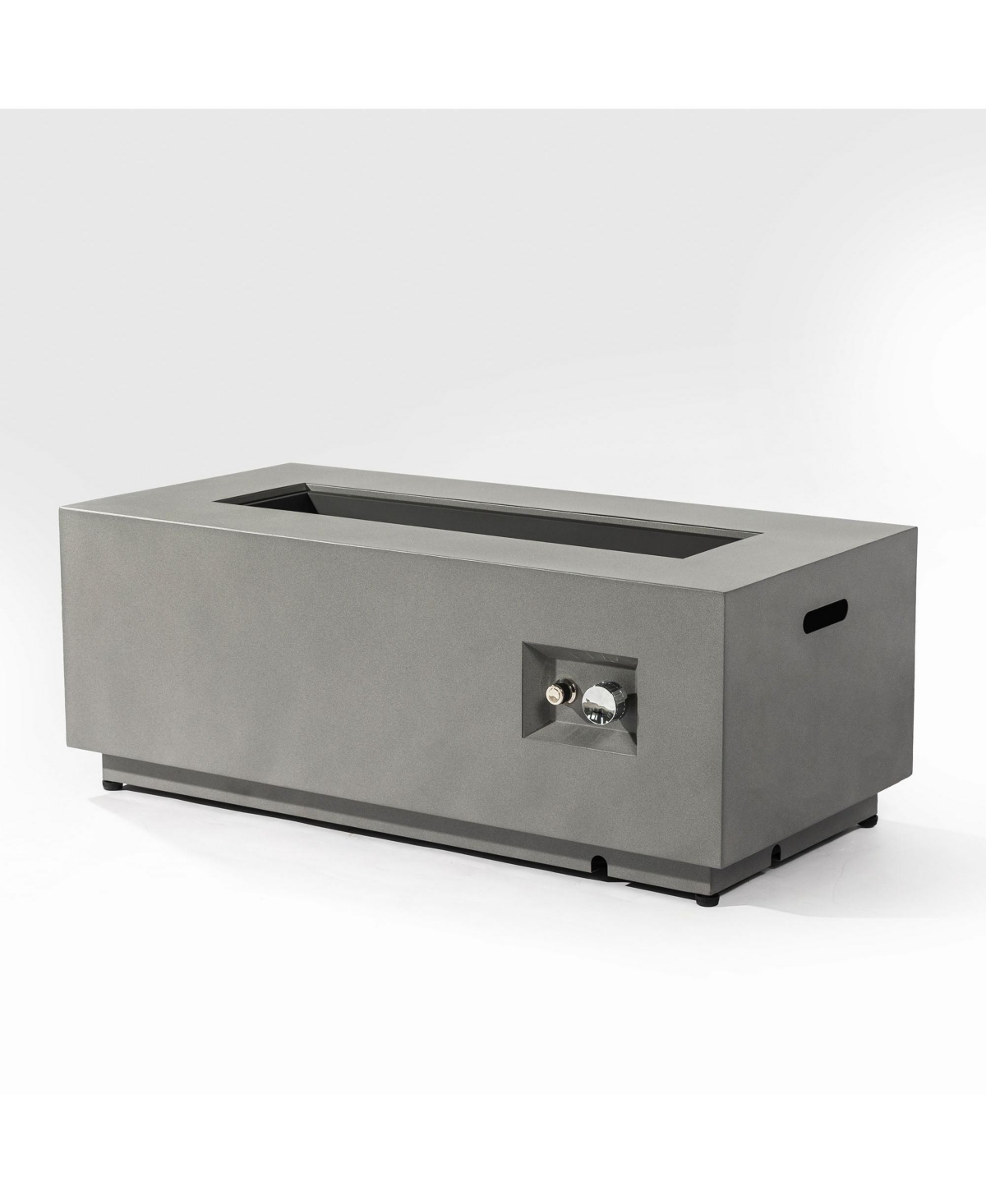 Click here for 42 Inch Rectangular Propane Fire Pit Table with Gl... prices