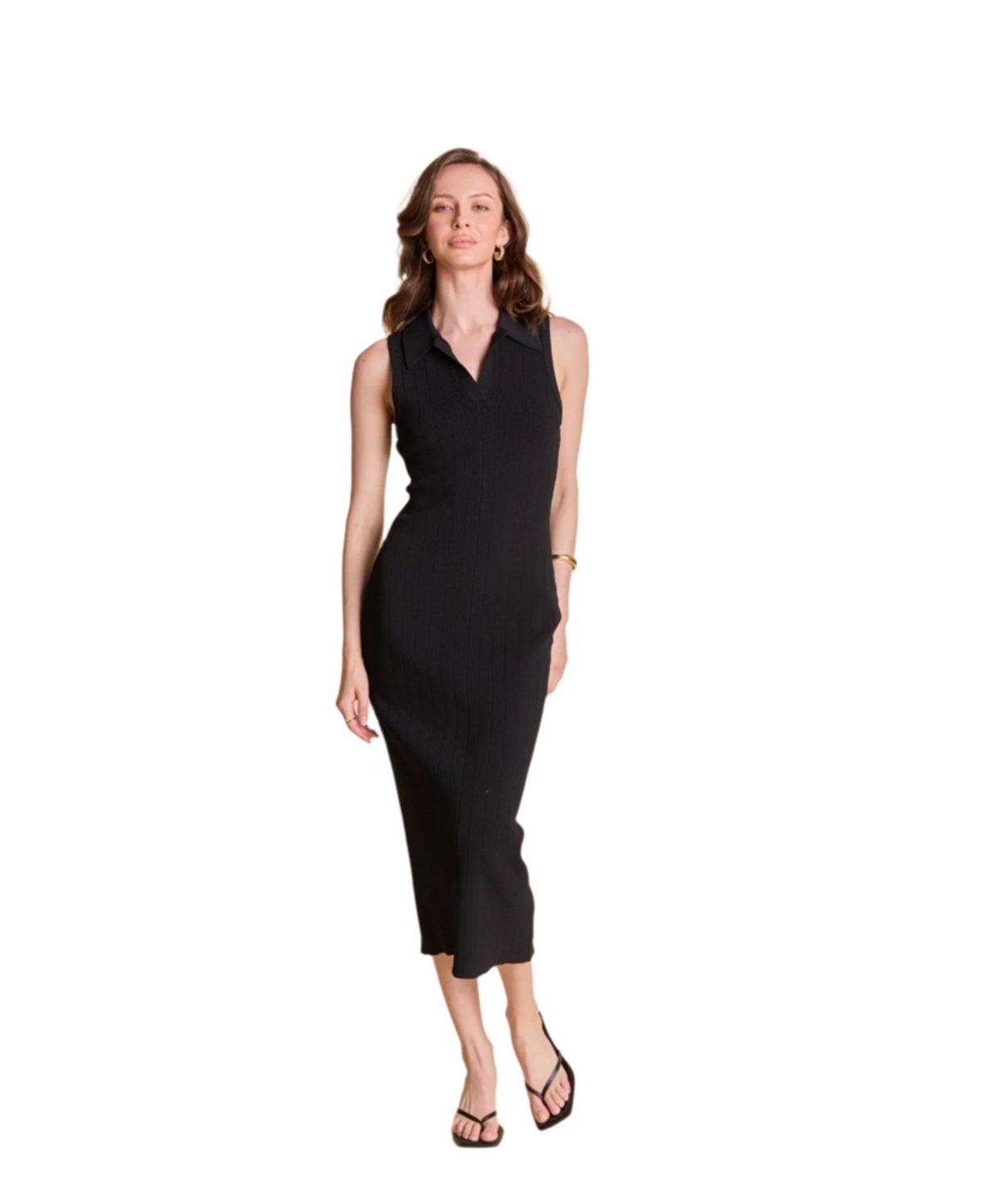 Click here for endless rose Womens Collared Sleeveless Maxi Dress... prices
