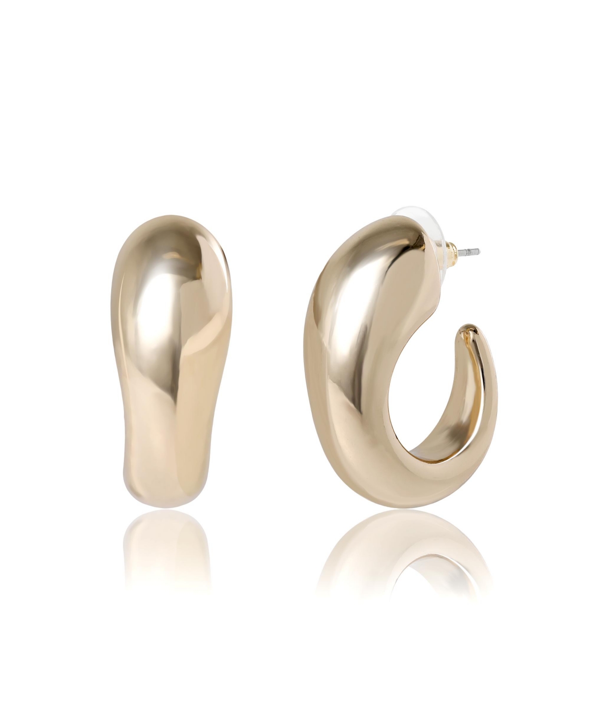 Click here for Bcbg Sculpted Gold-Tone Hoop Earrings - Gold prices