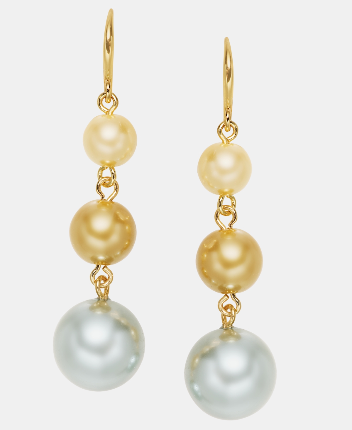 Click here for Charter Club Glass Pearl Drop Earrings  Macys Excl... prices