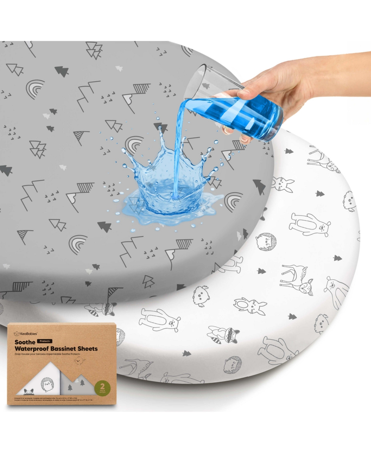 Click here for KeaBabies 2pk Soothe Waterproof Bassinet Sheets fo... prices