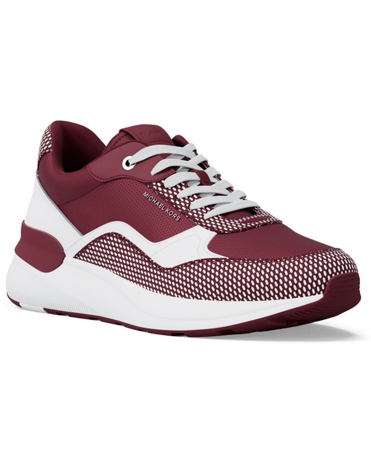 Click here for Michael Kors Mens Trevor Leather & Mesh Trainers -... prices