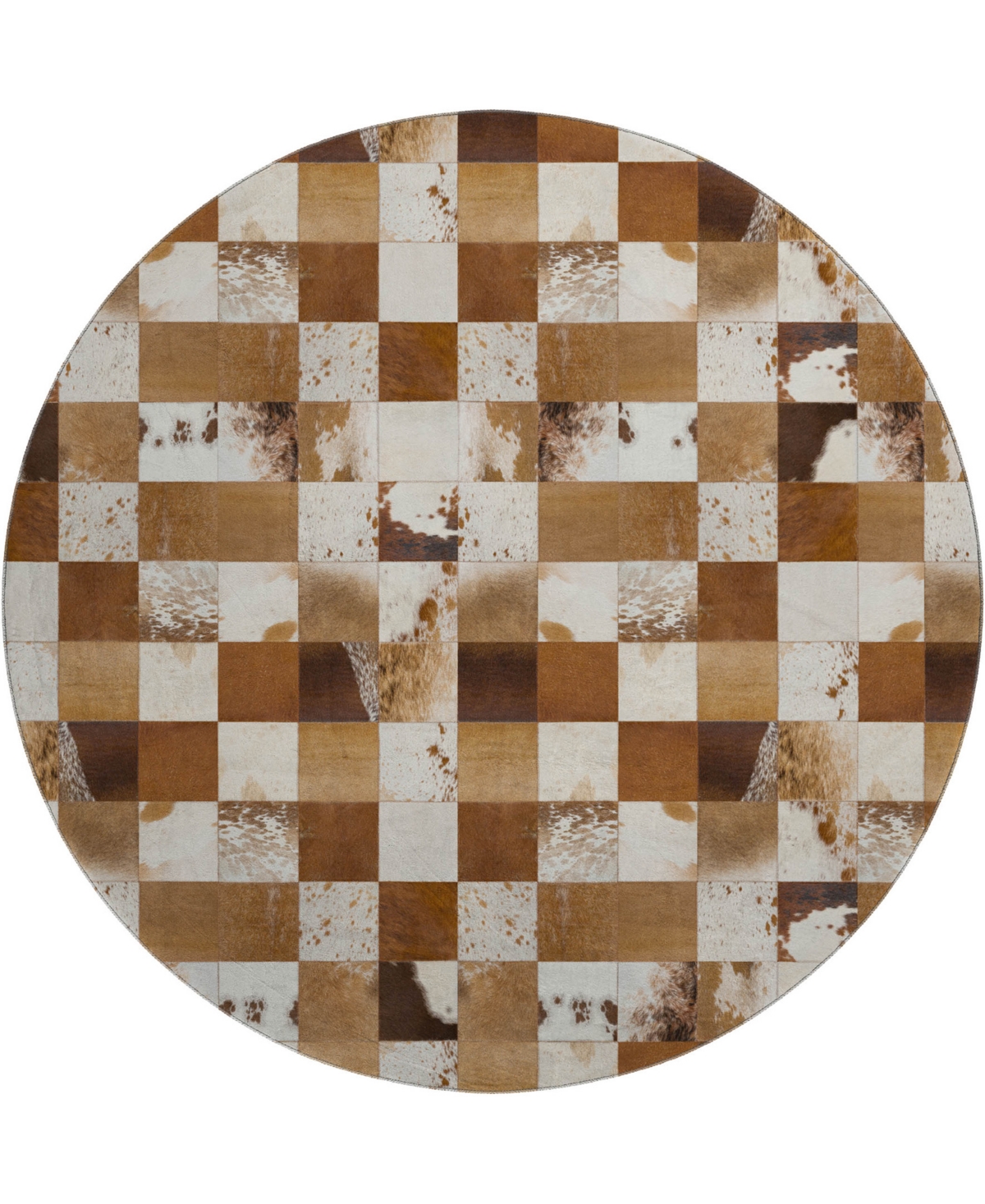 Dalyn Bozeman BM10 8x8 Round Area Rug - Brown