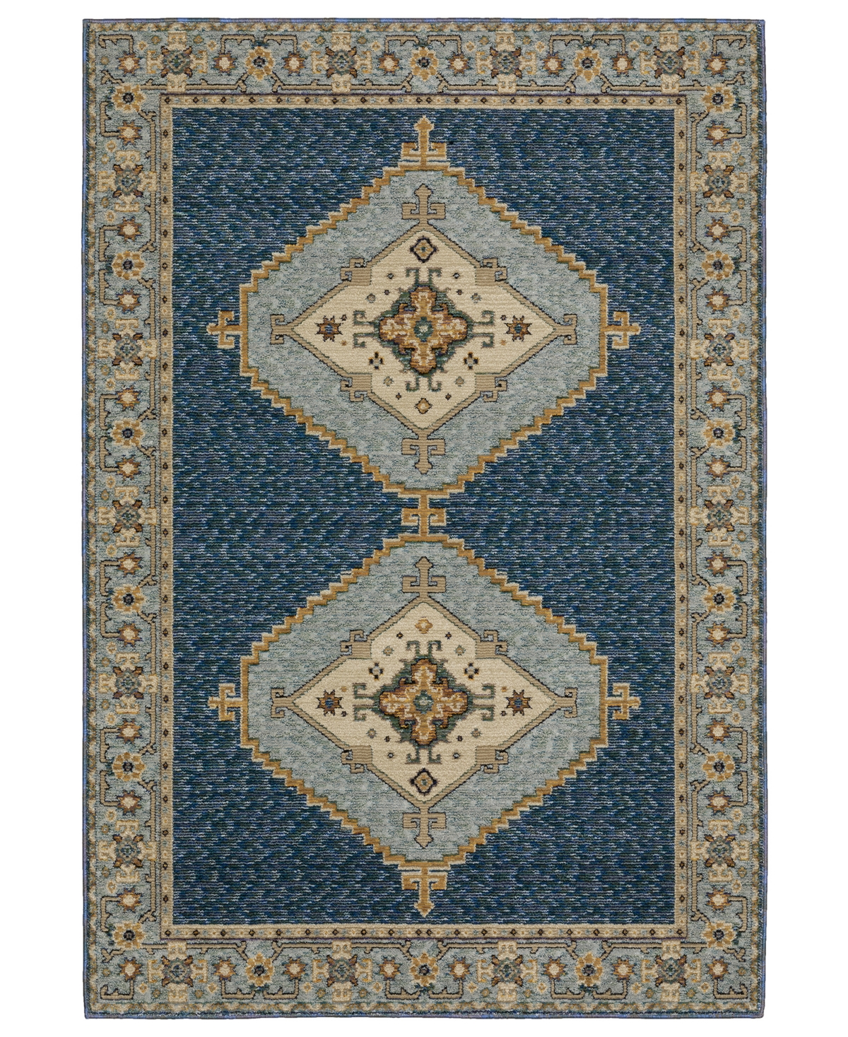 Click here for Oriental Weavers Andorra 2430A 67x96 Area Rug - Bl... prices