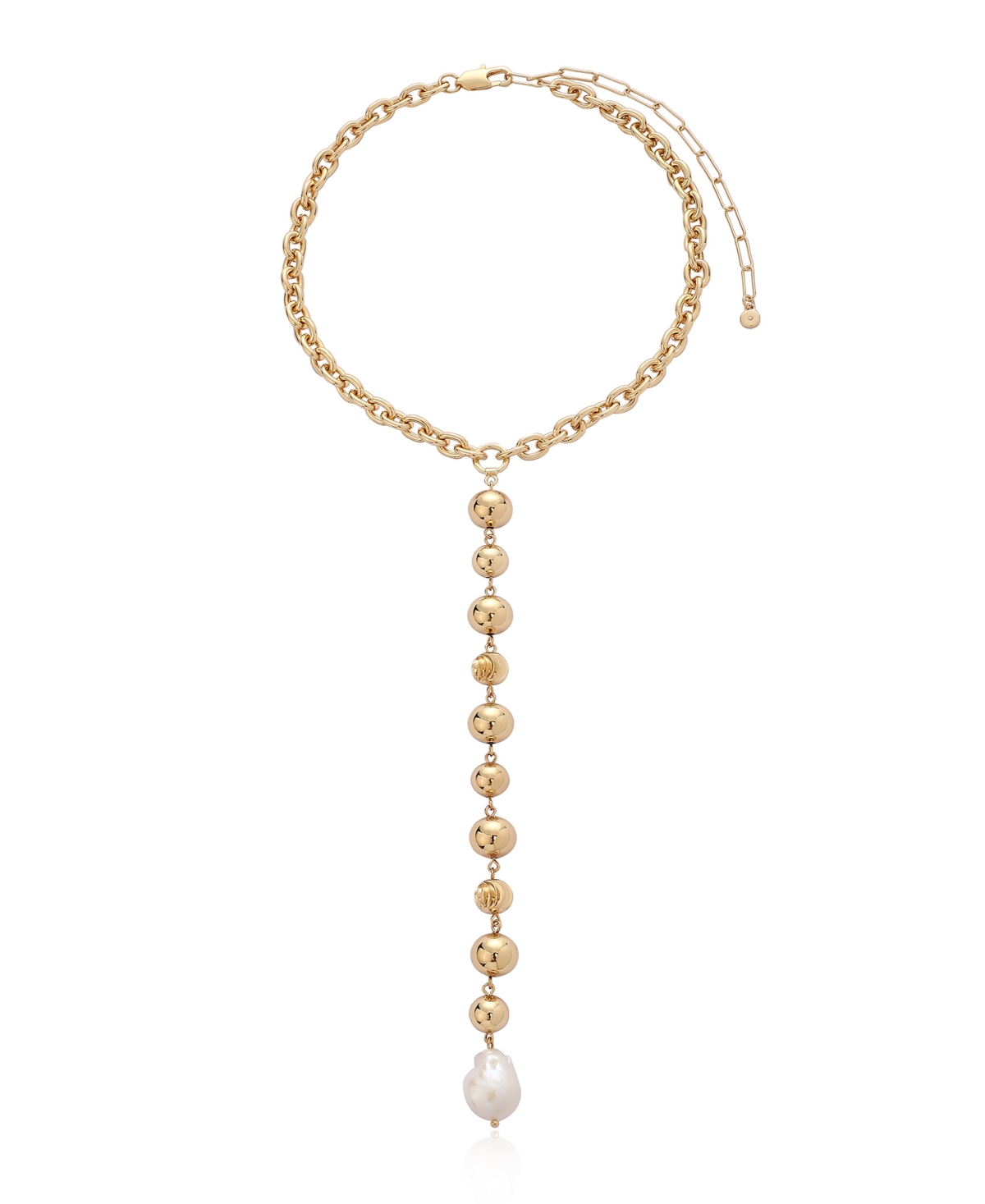 Click here for Ettika Deep Drop Lariat Necklace - Gold prices
