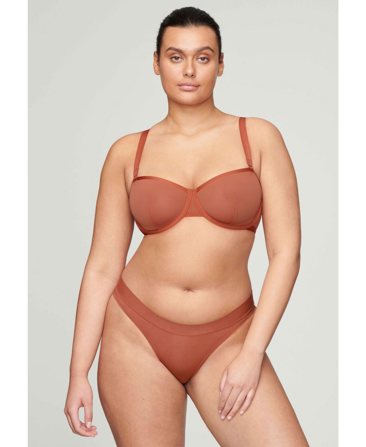 Click here for Cuup Womens The Balconette - Mesh - Clay prices
