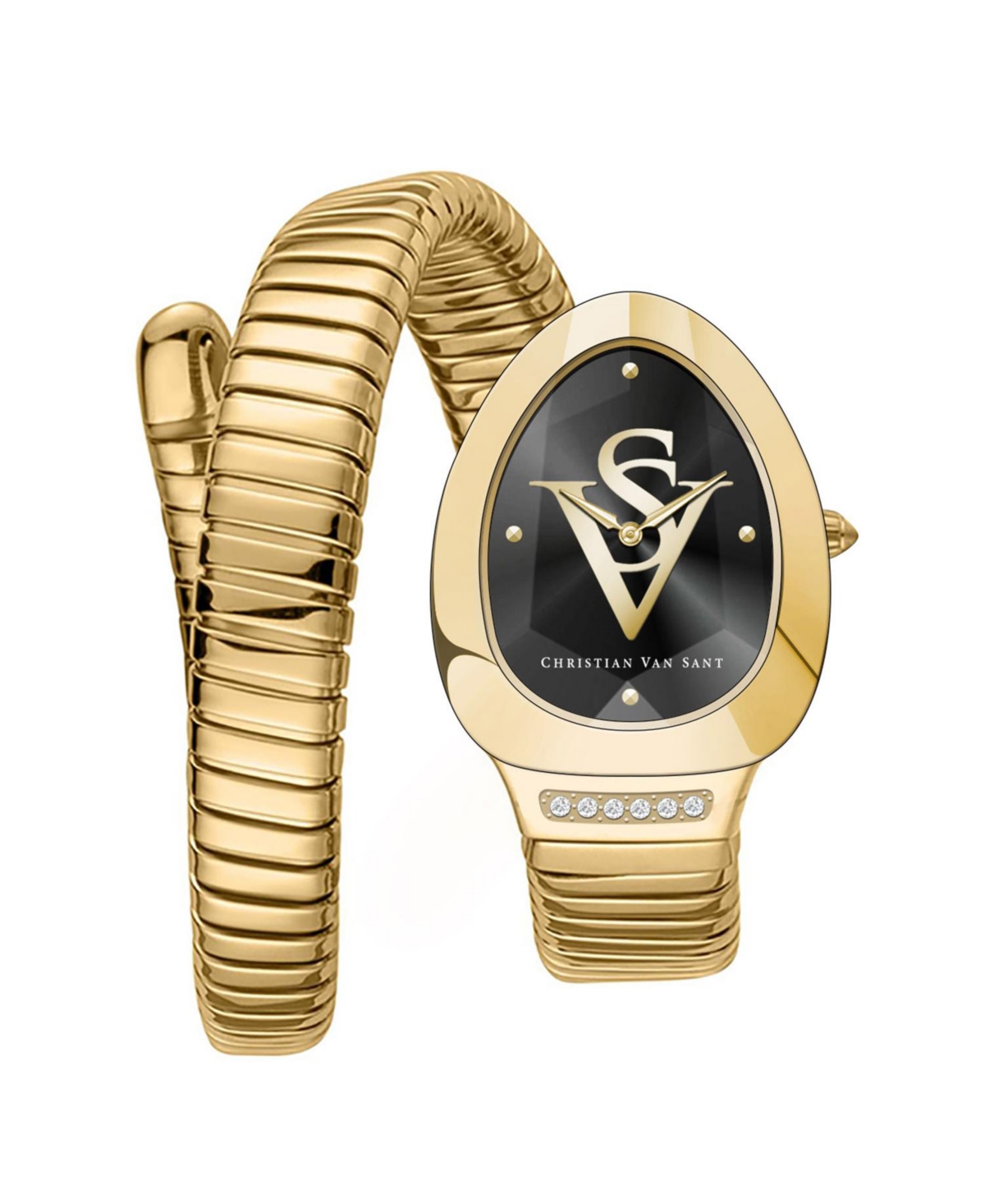Click here for Christian Van Sant Womens Naga Black Dial Watch -... prices